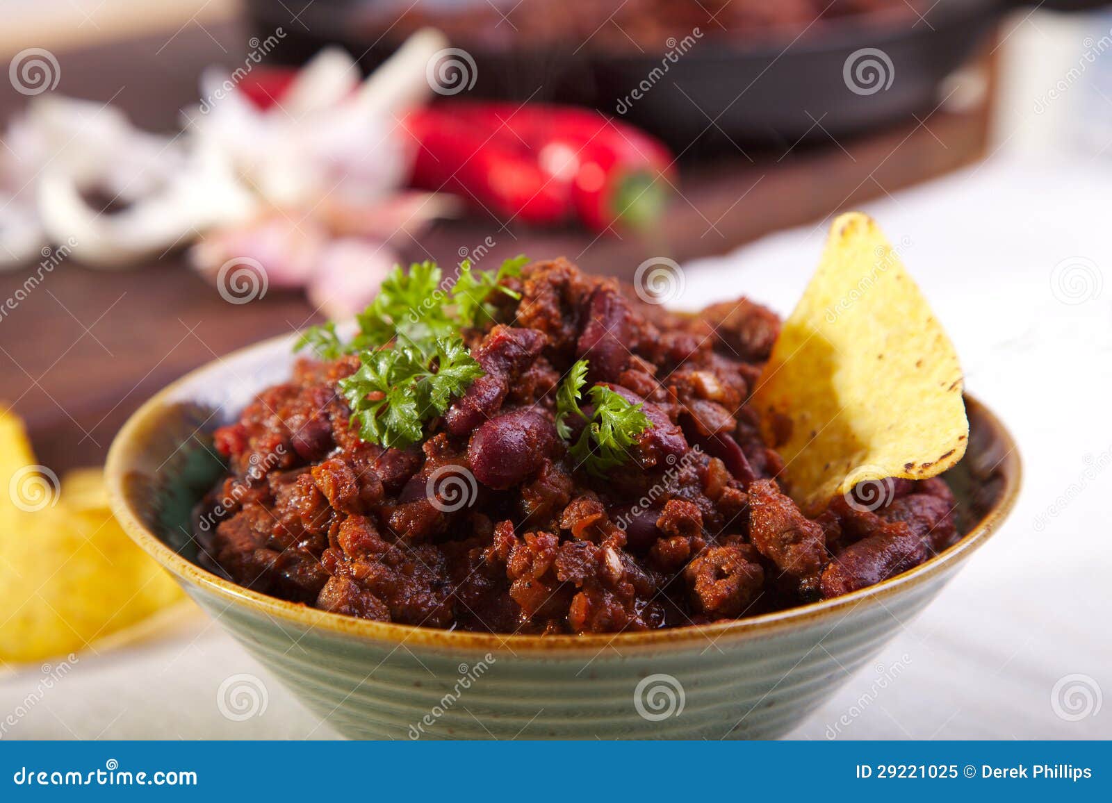 Chilli Con Carne stock image. Image of tortilla, dinner - 29221025