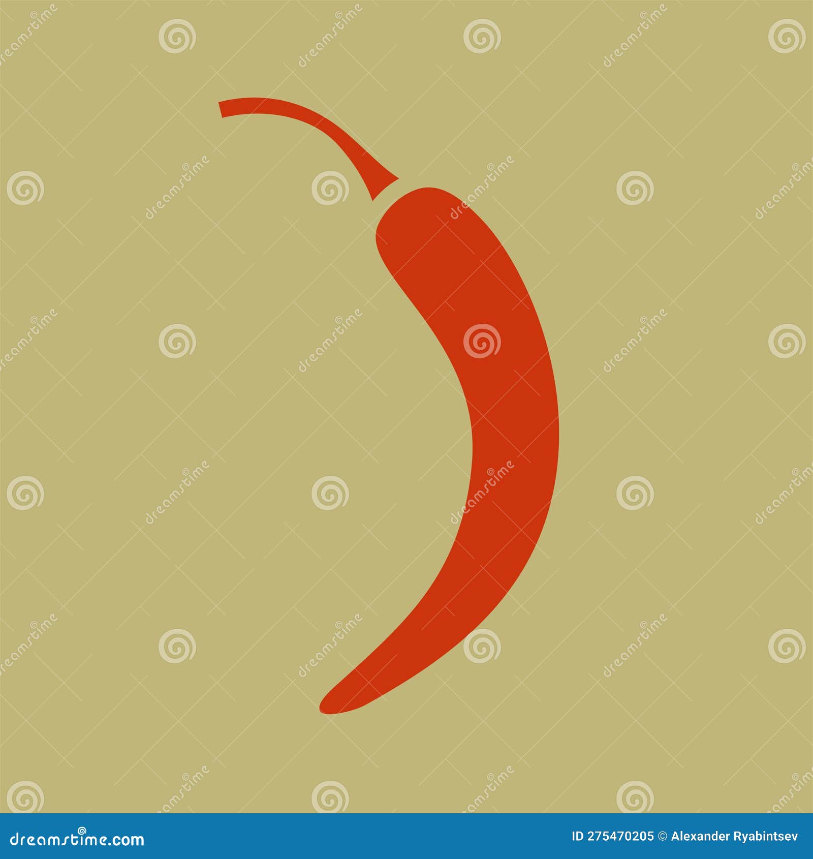 Red Chilli Flat Icon Vector Illustration, Cabai Merah Keriting Or Big ...