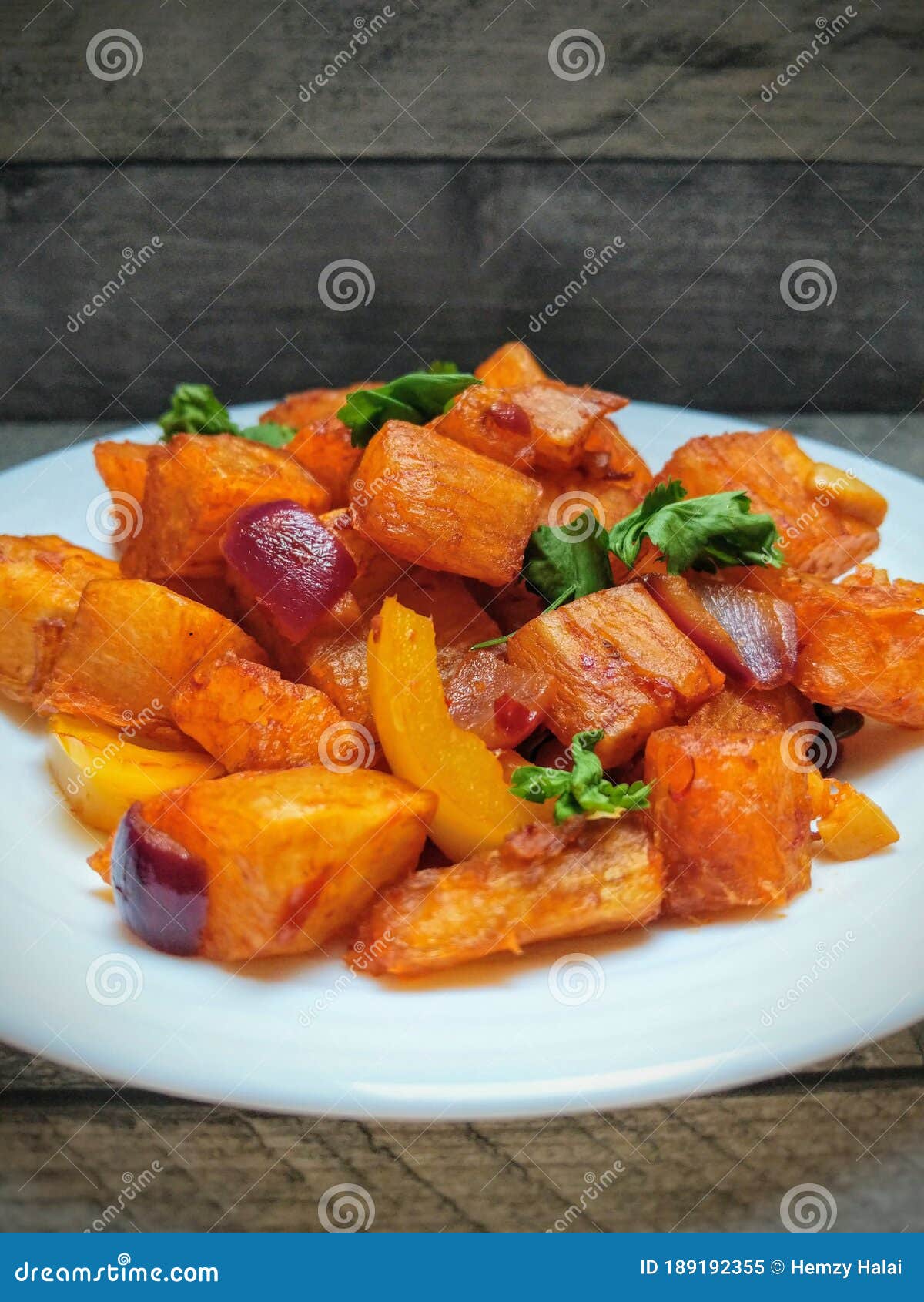 Chilli Garlic Mogo Indian Dish Stock Image - Image of garlic, fish ...