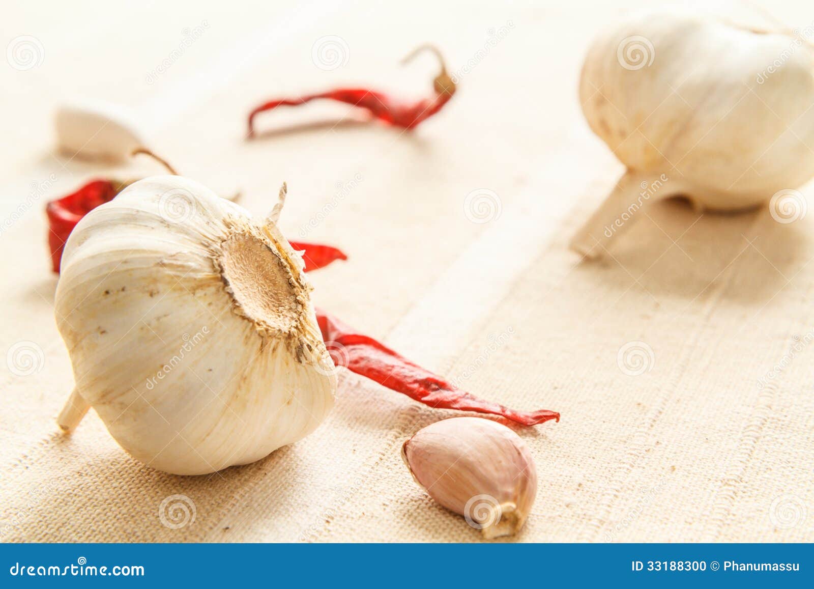 Chilli and garlic stock photo. Image of cuisine, ingredient - 33188300
