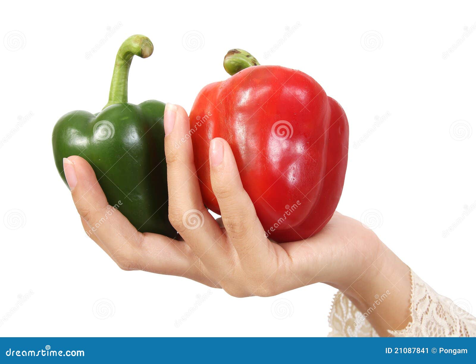 Chilli on hand stock image. Image of object, chilli, food - 21087841
