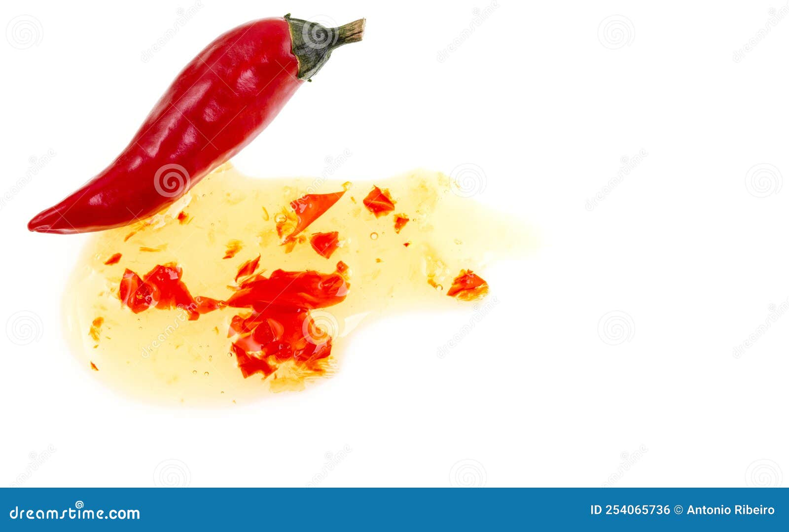 Chilli Jam on a White Background Stock Photo - Image of savoury, chilli ...