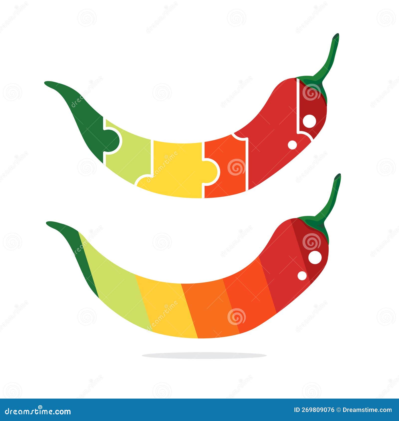 Chilli level stock vector. Illustration of herb, fire - 269809076