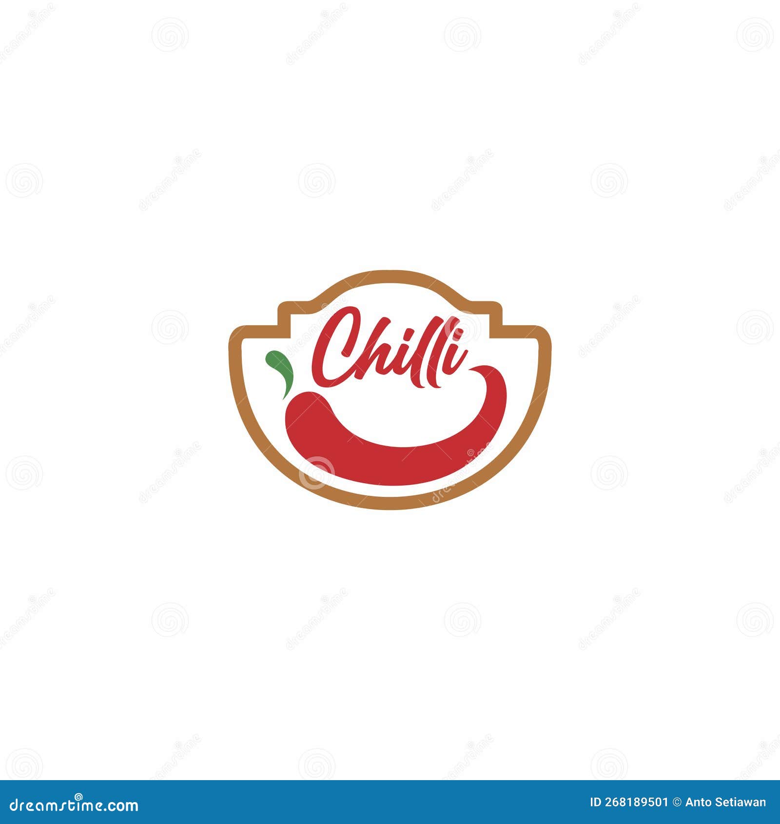 Chilli Logo Emblem Vector. Chilli Icon Stock Vector - Illustration of ...