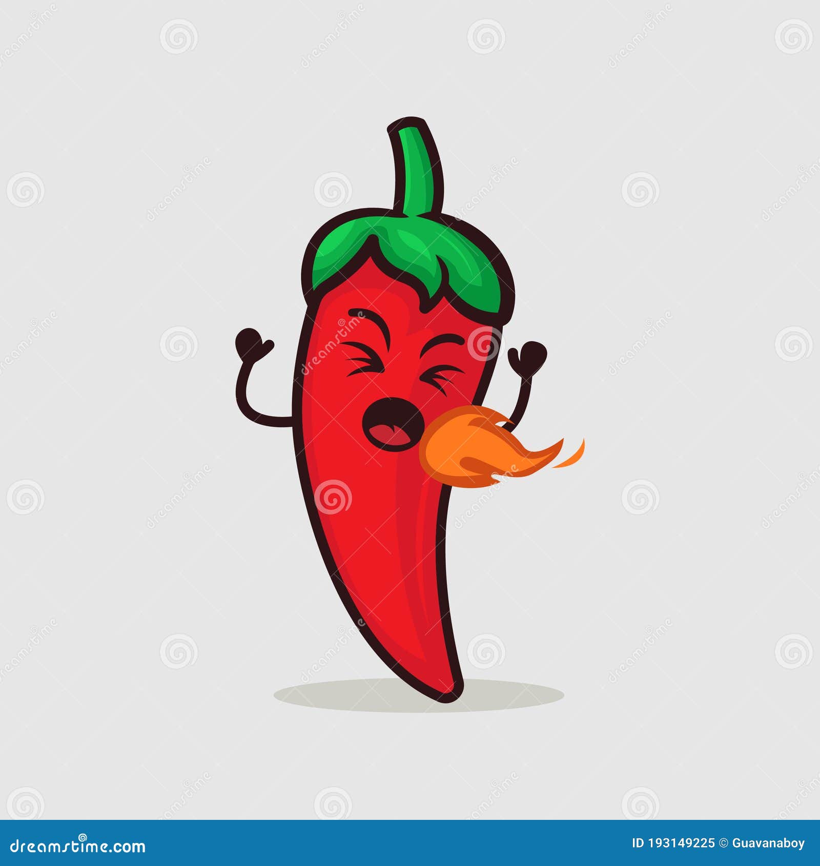 Angry Chilli Cartoon Stock Illustration | CartoonDealer.com #47922181