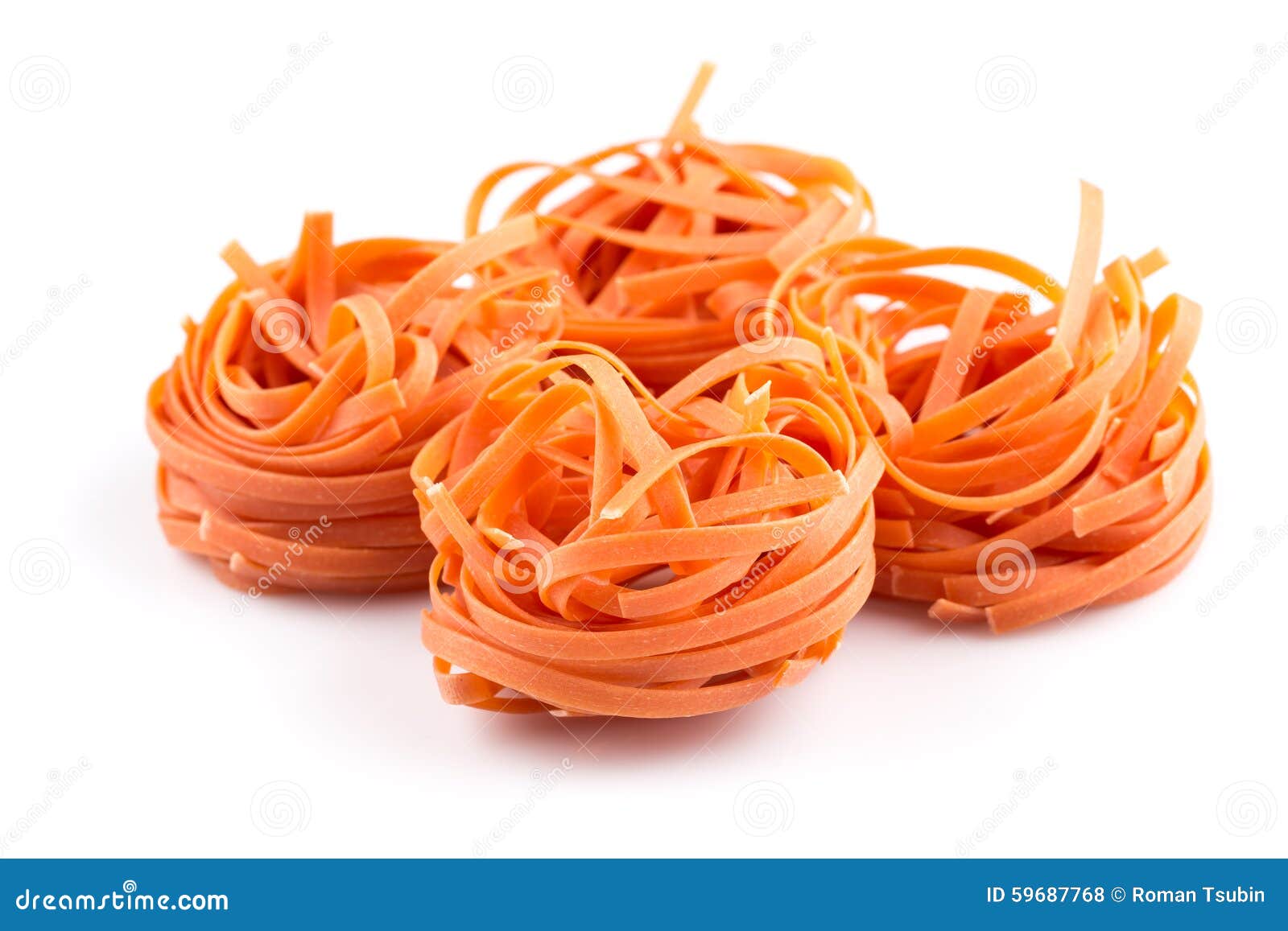 Chilli Orange Fettuccine Pasta Stock Photo - Image of italian, orange ...