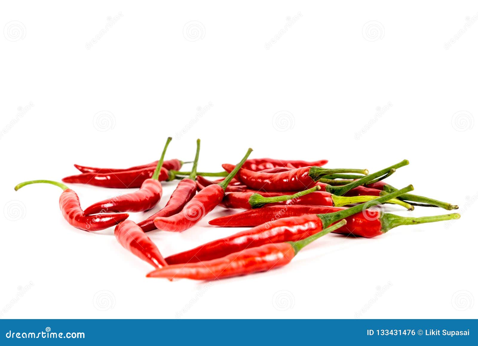 Chilli Pepper White Background in Studio Stock Photo - Image of plant ...