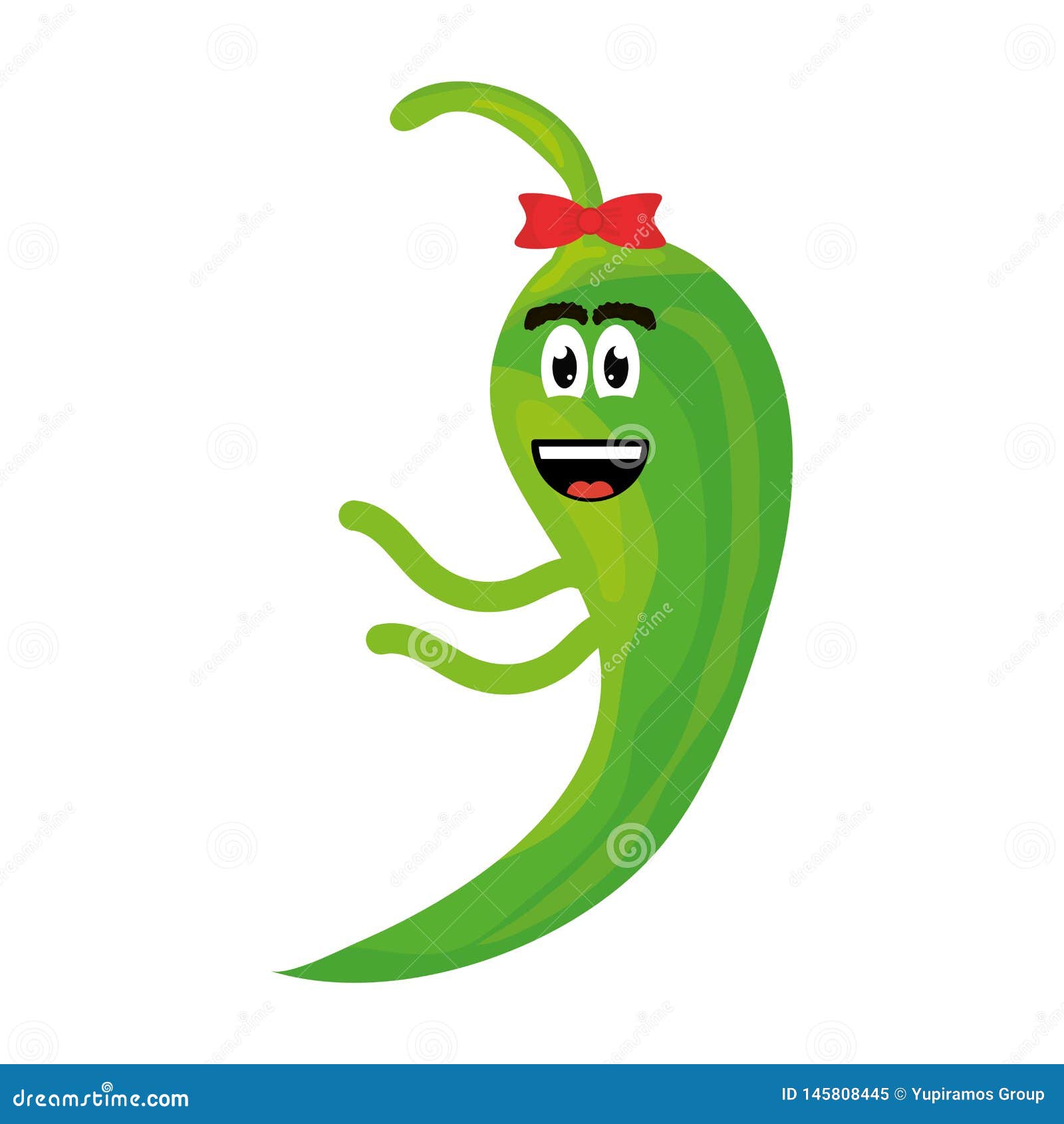 Chilli Pepper Comic Character Stock Vector - Illustration of funny ...