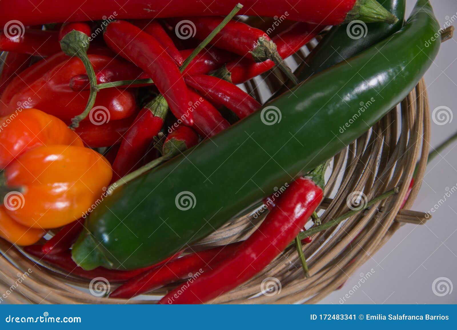 Chilli Pepper, Different Types and Colors, Close-up Photography Stock ...