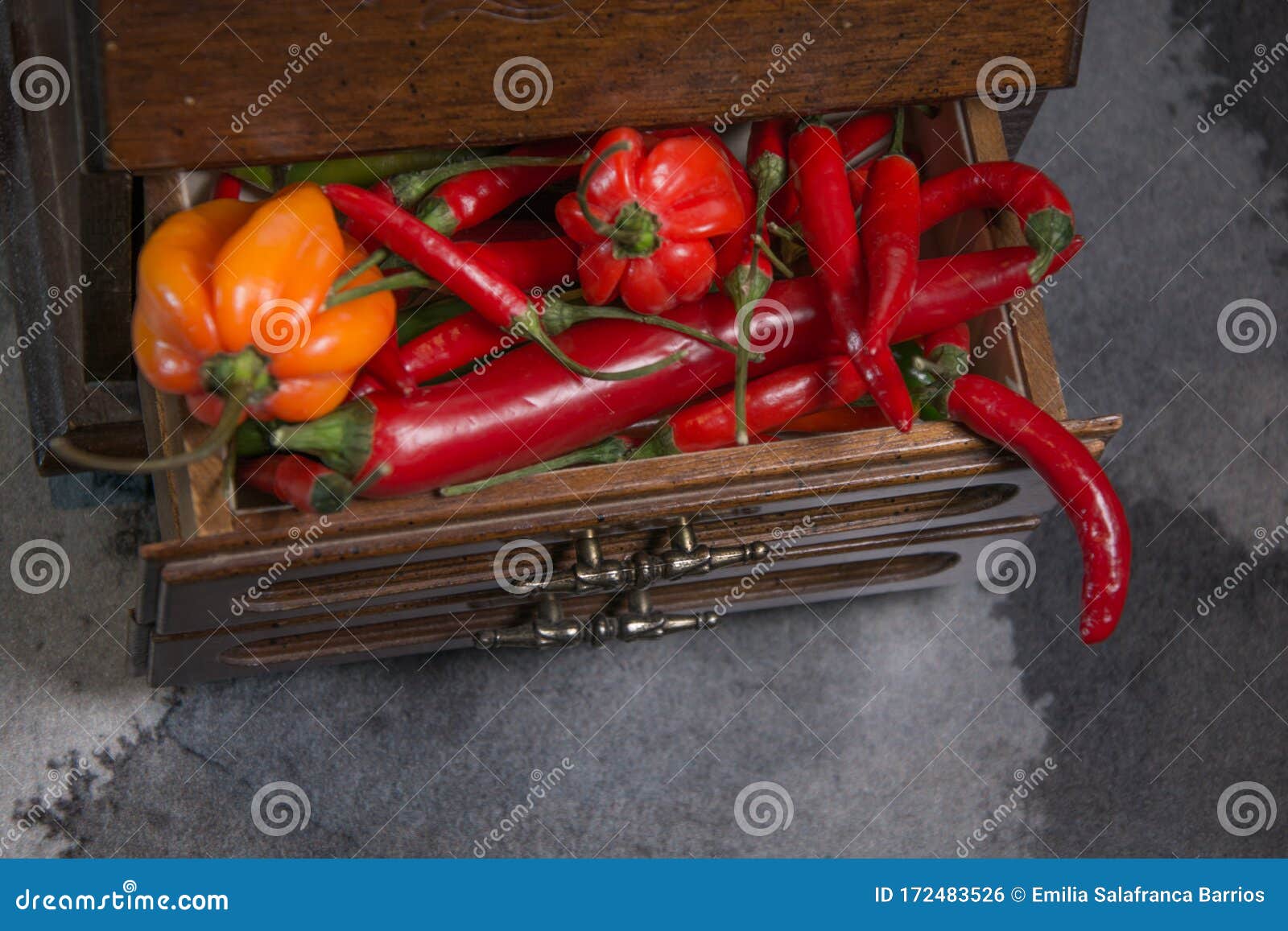 Chilli Pepper, Different Types and Colors, Very Original, with Copy ...