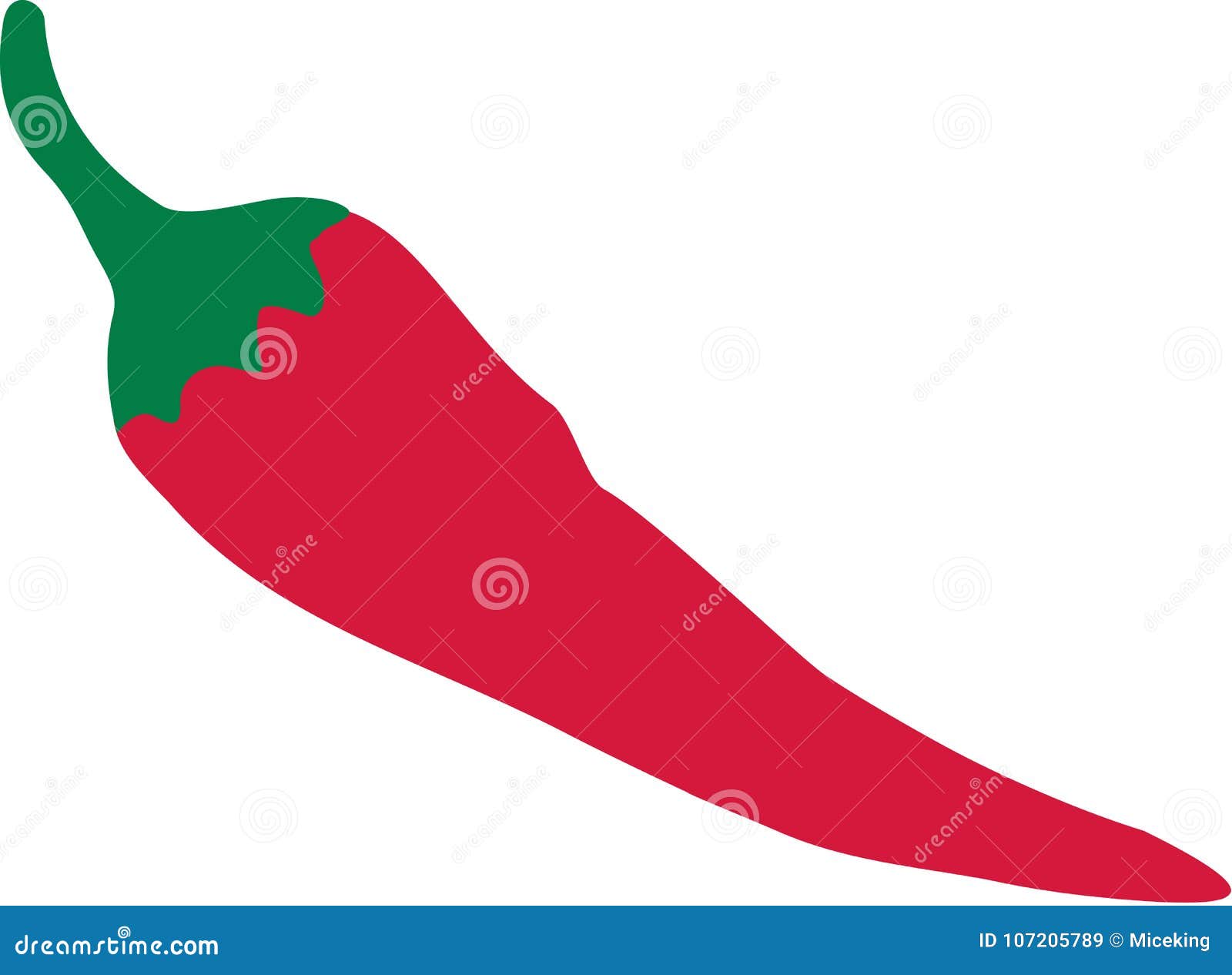 Chilli pepper icon stock vector. Illustration of food - 107205789