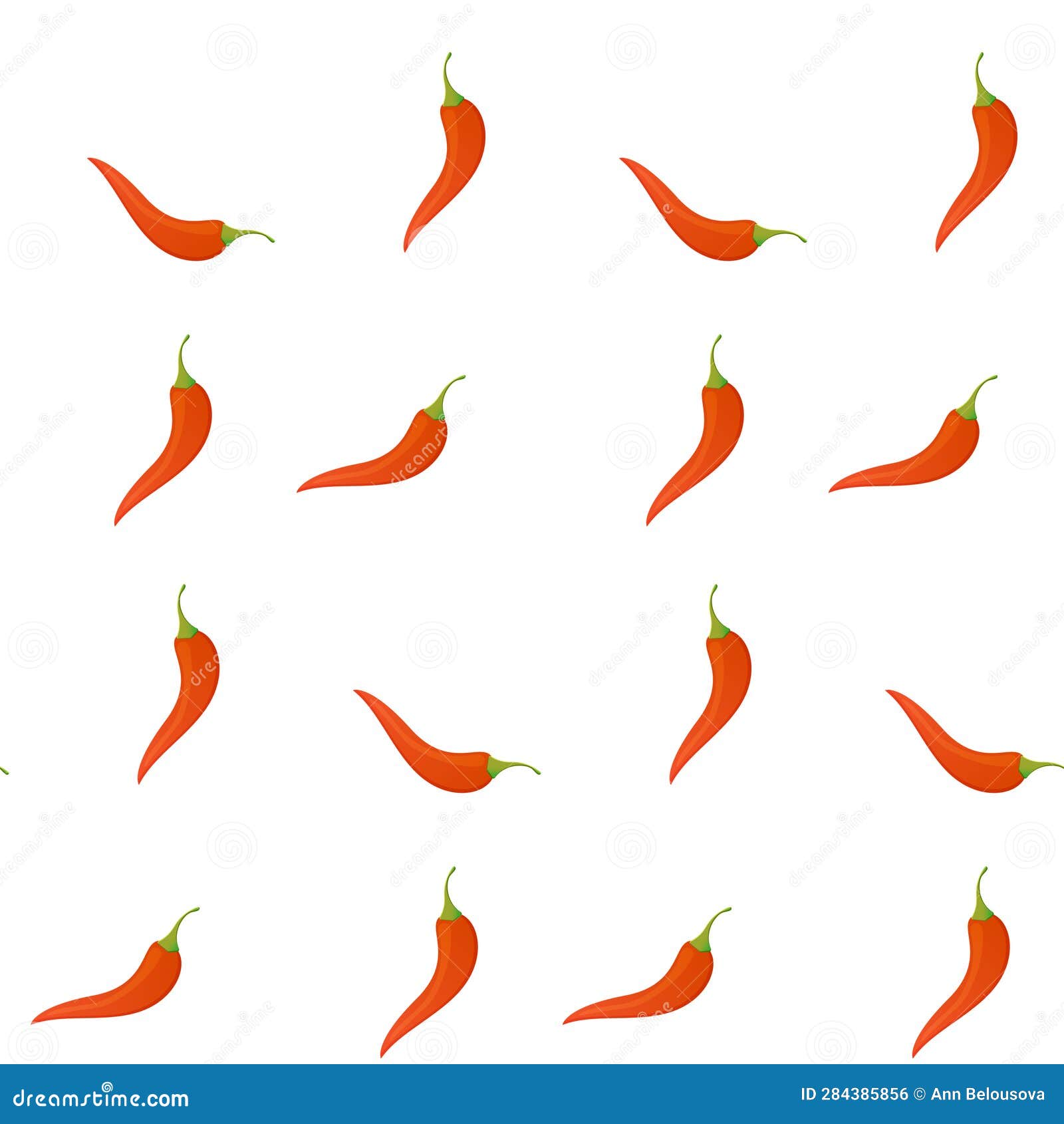 Chilli Pepper Pattern Seamless Food Vegetable. Mexican Stock Vector ...