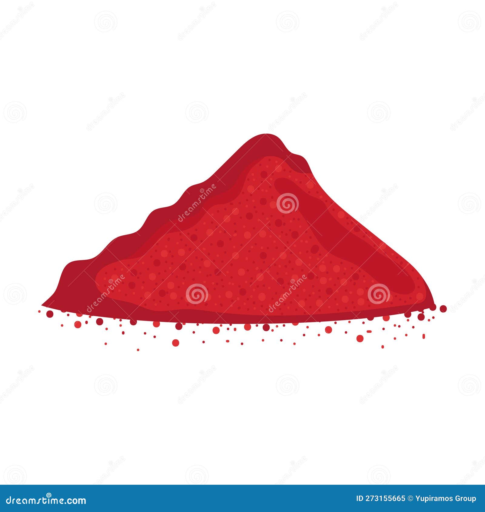 Chilli pepper powder stock vector. Illustration of healthy - 273155665