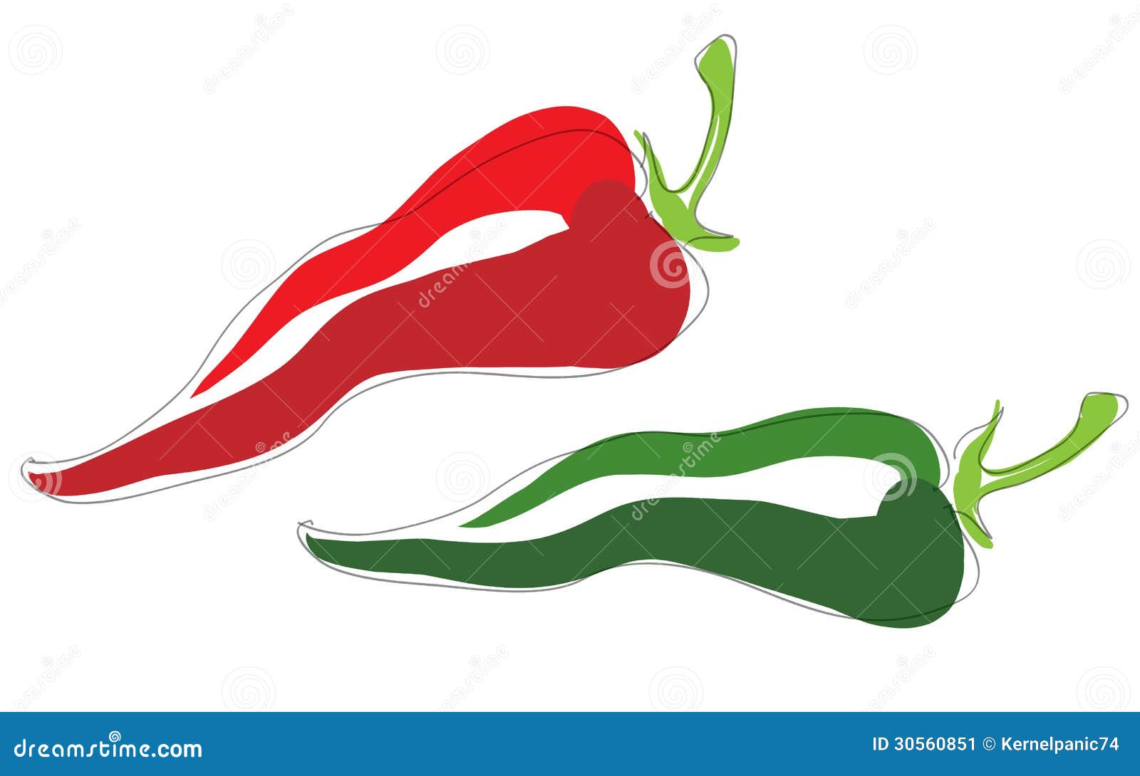 Chilli pepper stock vector. Illustration of mexican, pepper - 30560851