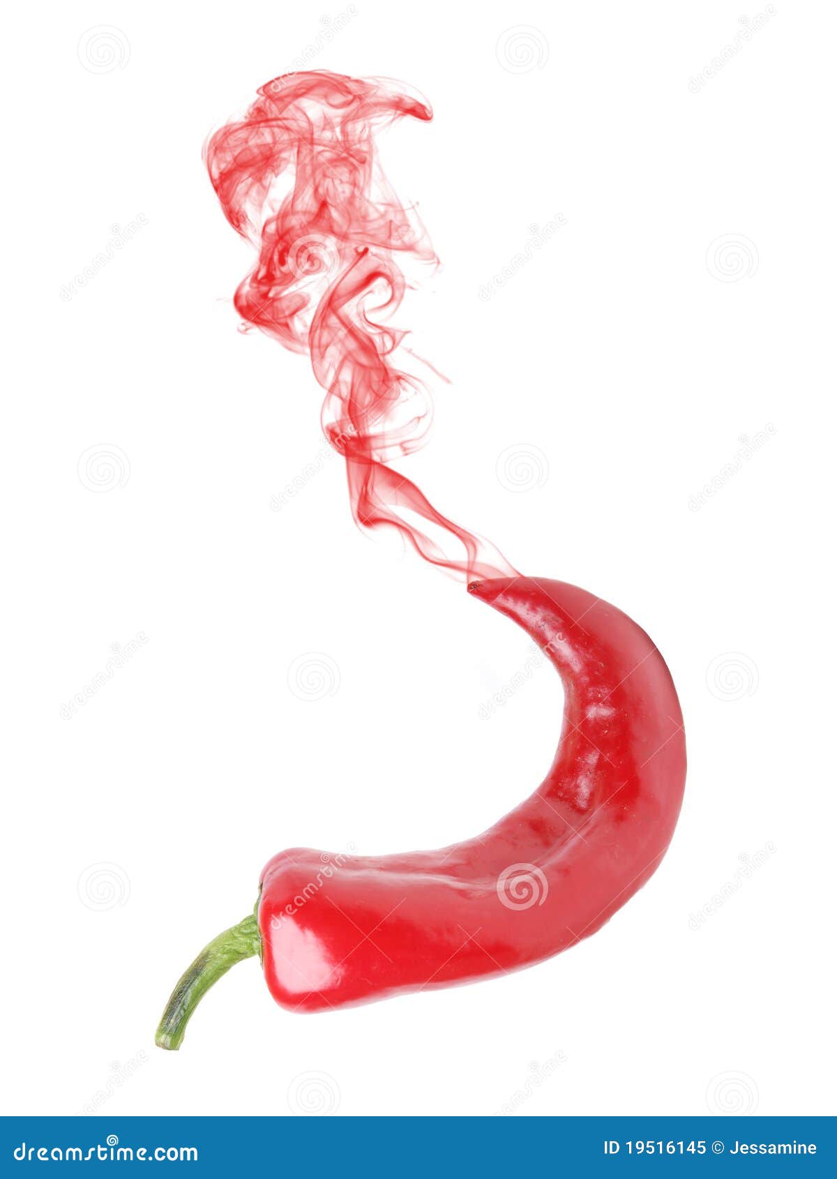 Chilli Pepper with Red Smoke Stock Image - Image of gourmet, paprika ...