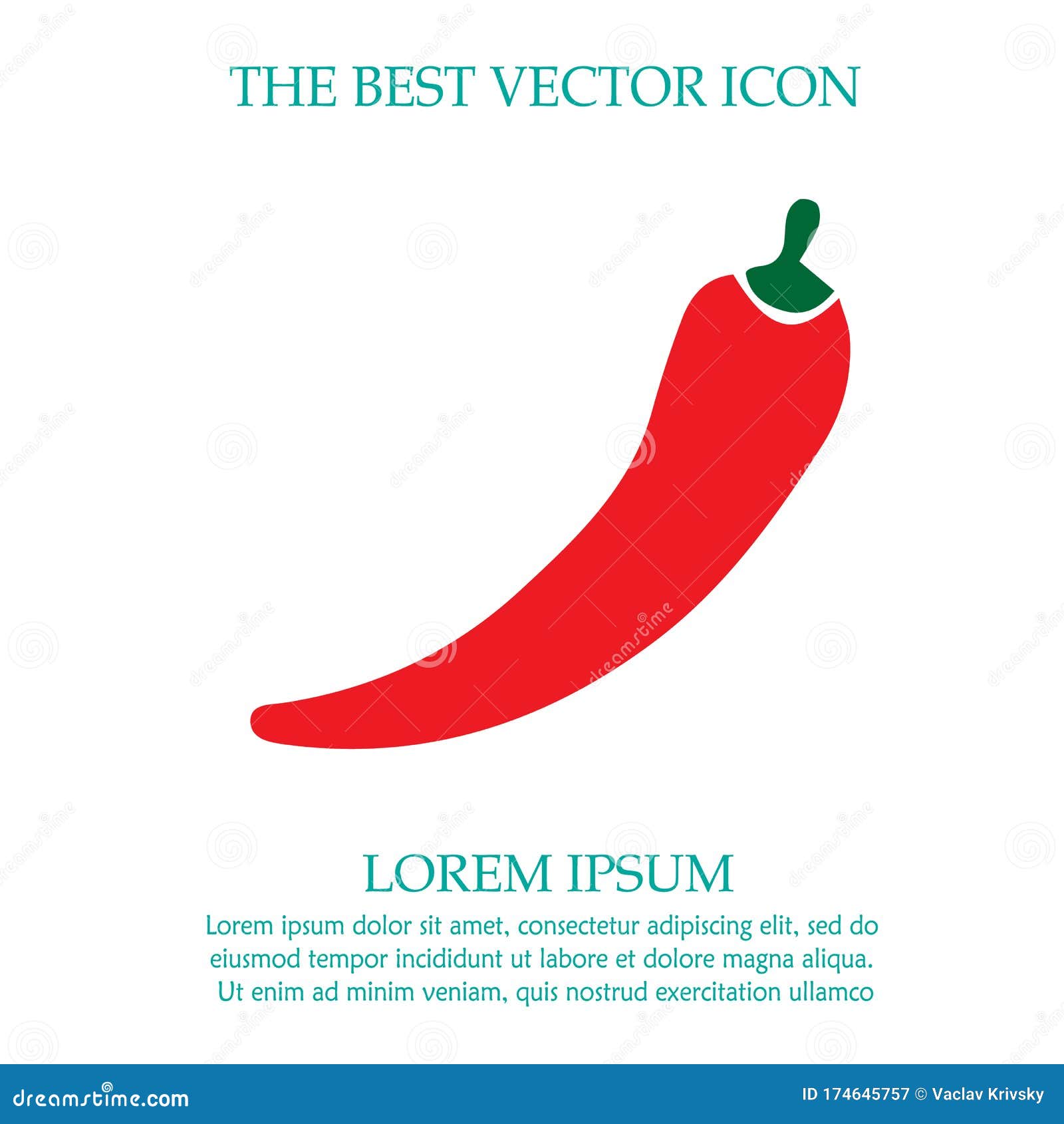 Chilli Pepper Vector Icon. Hot Symbol Stock Vector - Illustration of ...