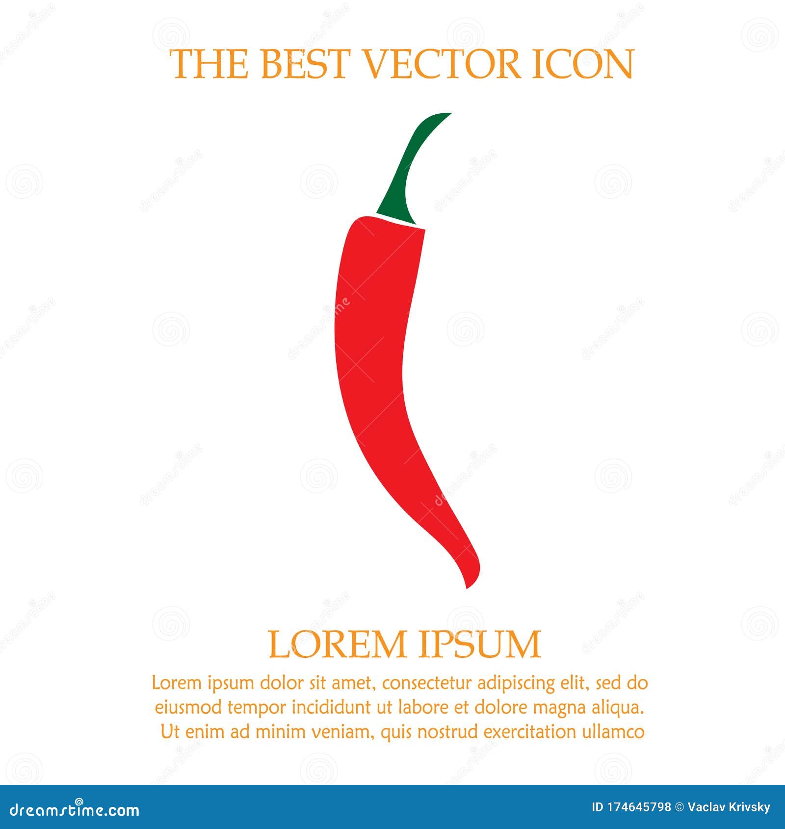 Chilli Pepper Vector Icon. Hot Symbol Stock Vector - Illustration of ...