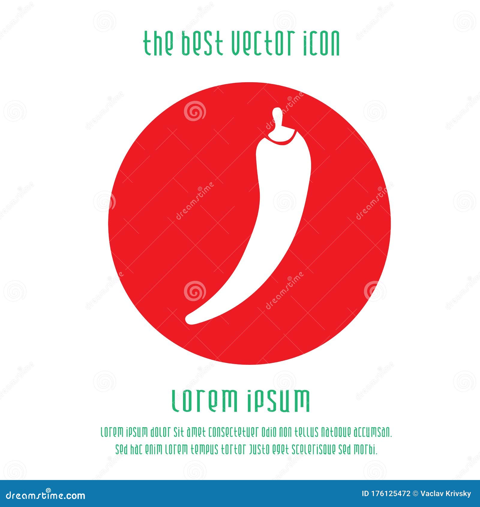 Chilli Pepper Vector Icon. Hot Symbol Stock Vector - Illustration of ...