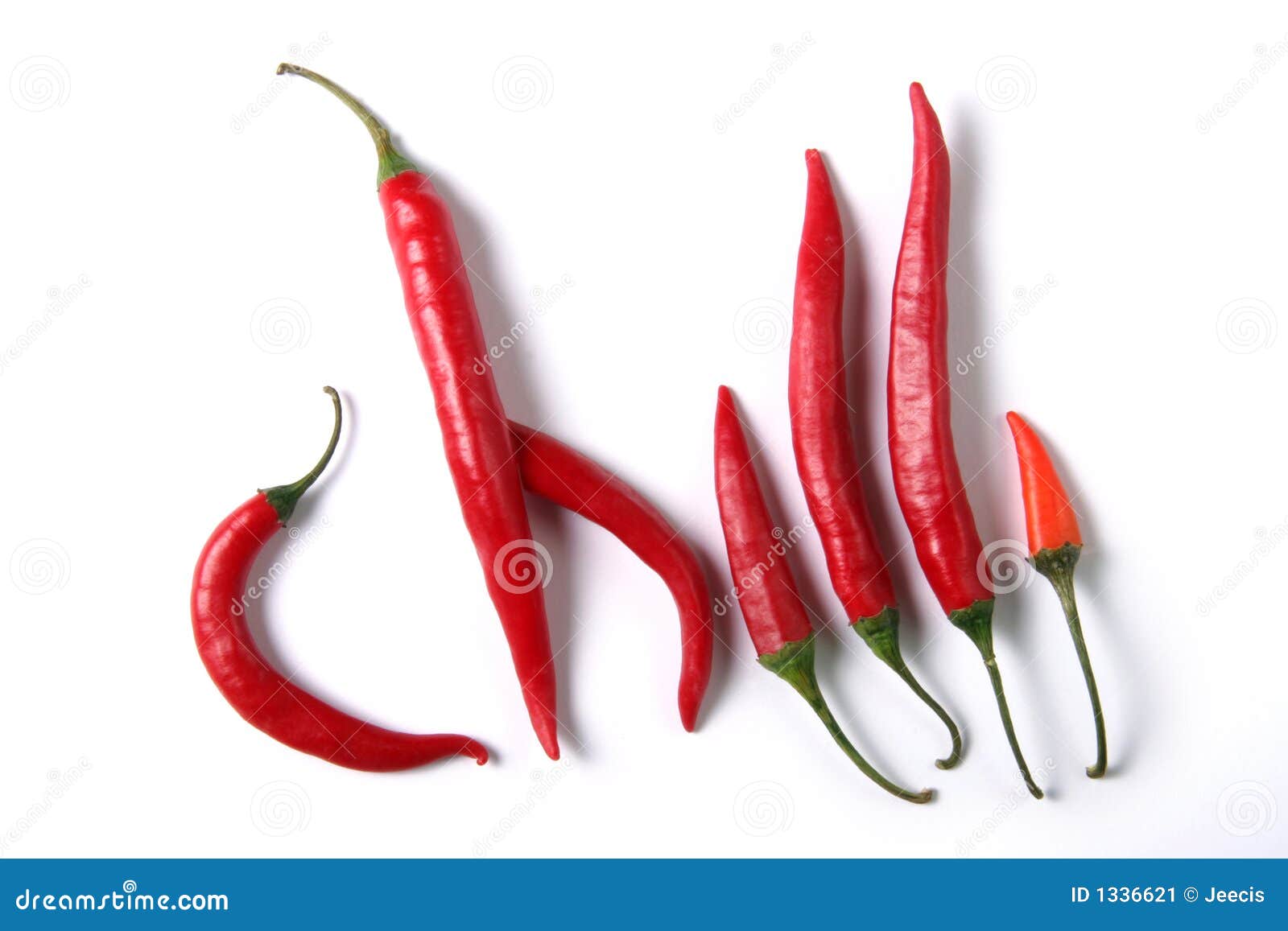 Chilli peppers stock image. Image of food, capsaicin, dried - 1336621