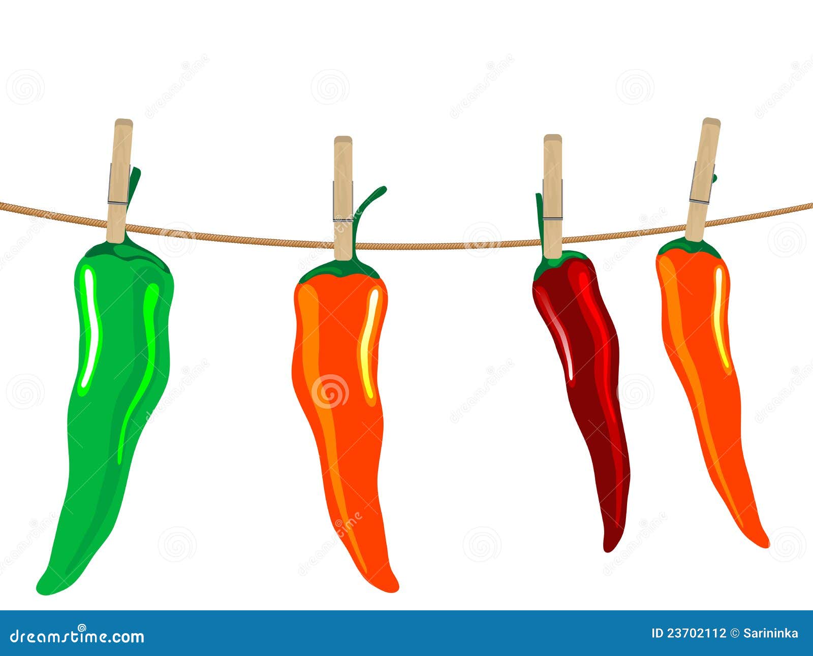 Orange Chilli Vector Pepper | CartoonDealer.com #81747254
