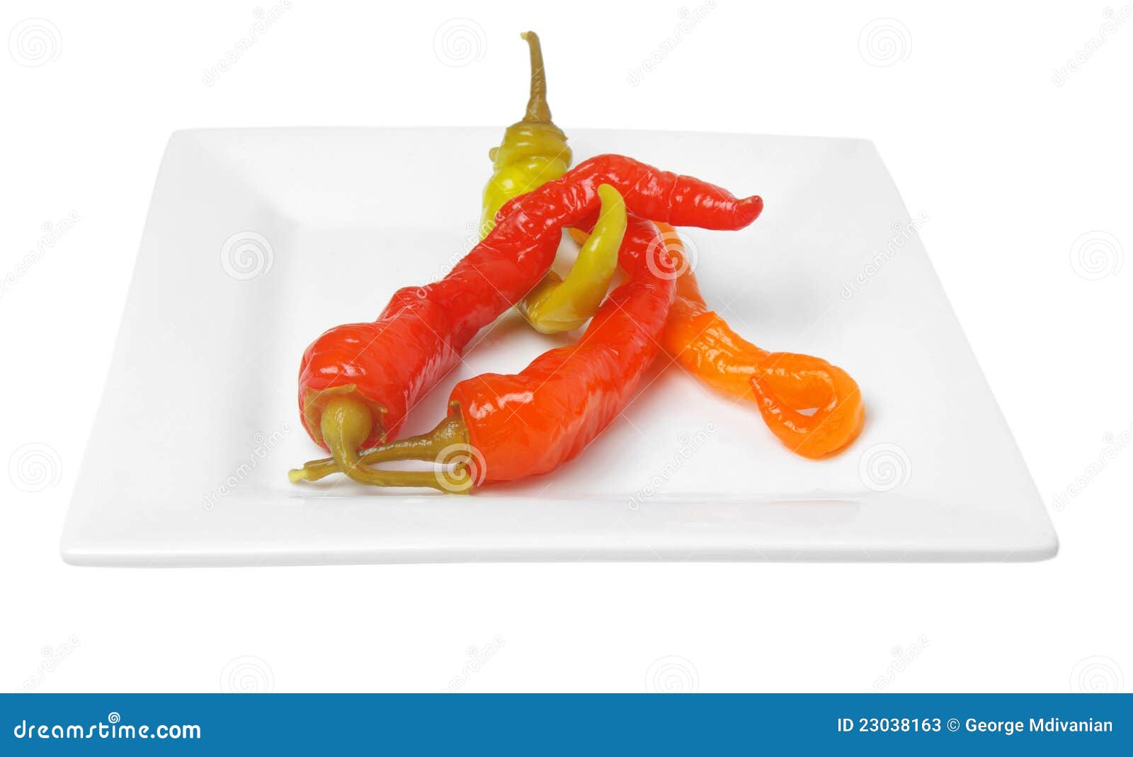 Chilli on plate stock image. Image of bright, ready, green - 23038163