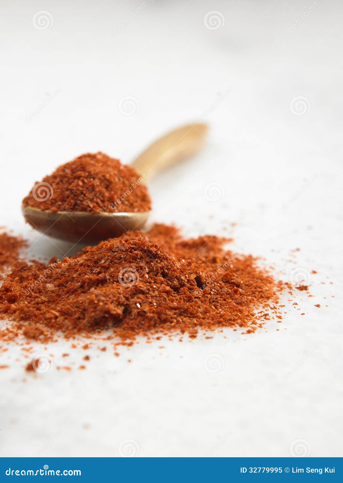 Chilli powder stock image. Image of exotic, spice, spoon - 32779995