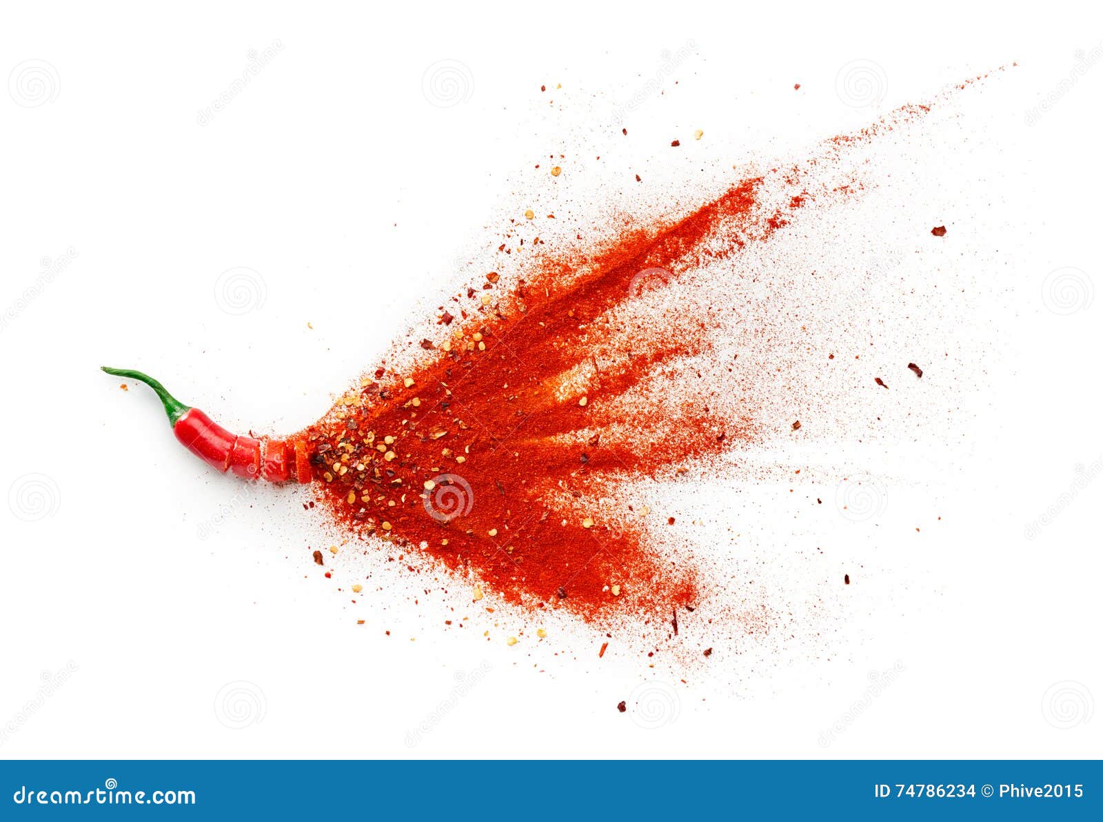 Chilli, Red Pepper Flakes and Chilli Powder Stock Photo - Image of ...