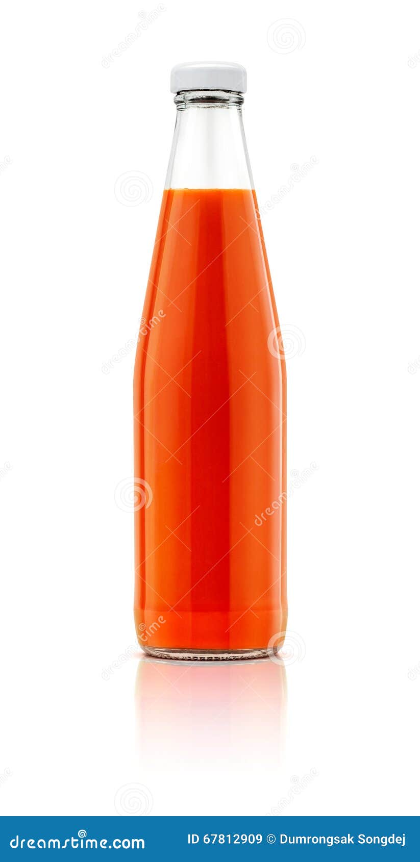 Chilli Sauce Bottle Isolated on White Background Stock Image - Image of ...