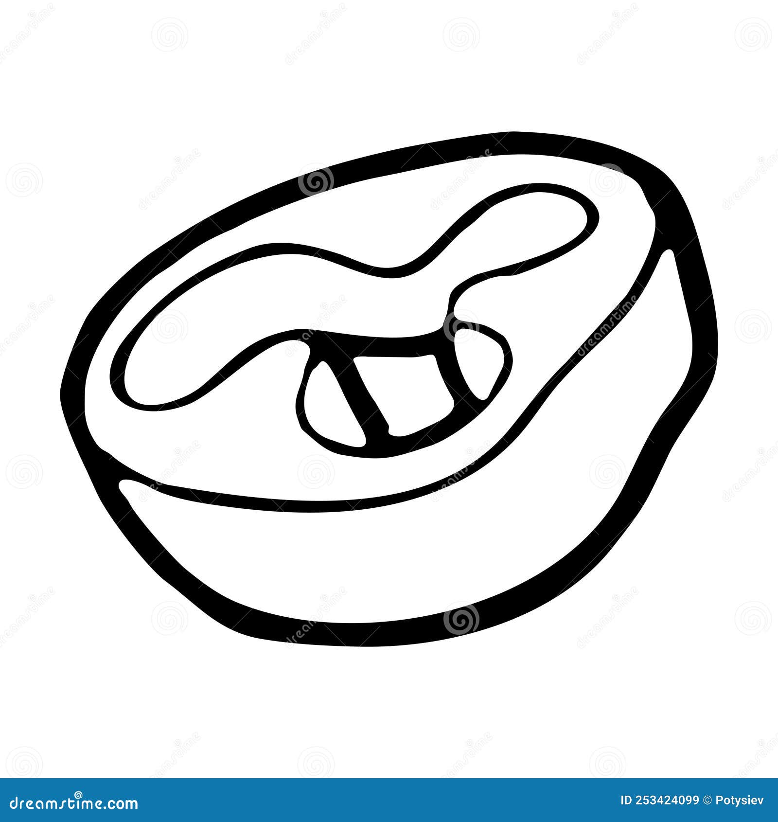 Chilli Slice. Vector Vintage Engraving on White Background Stock Vector ...