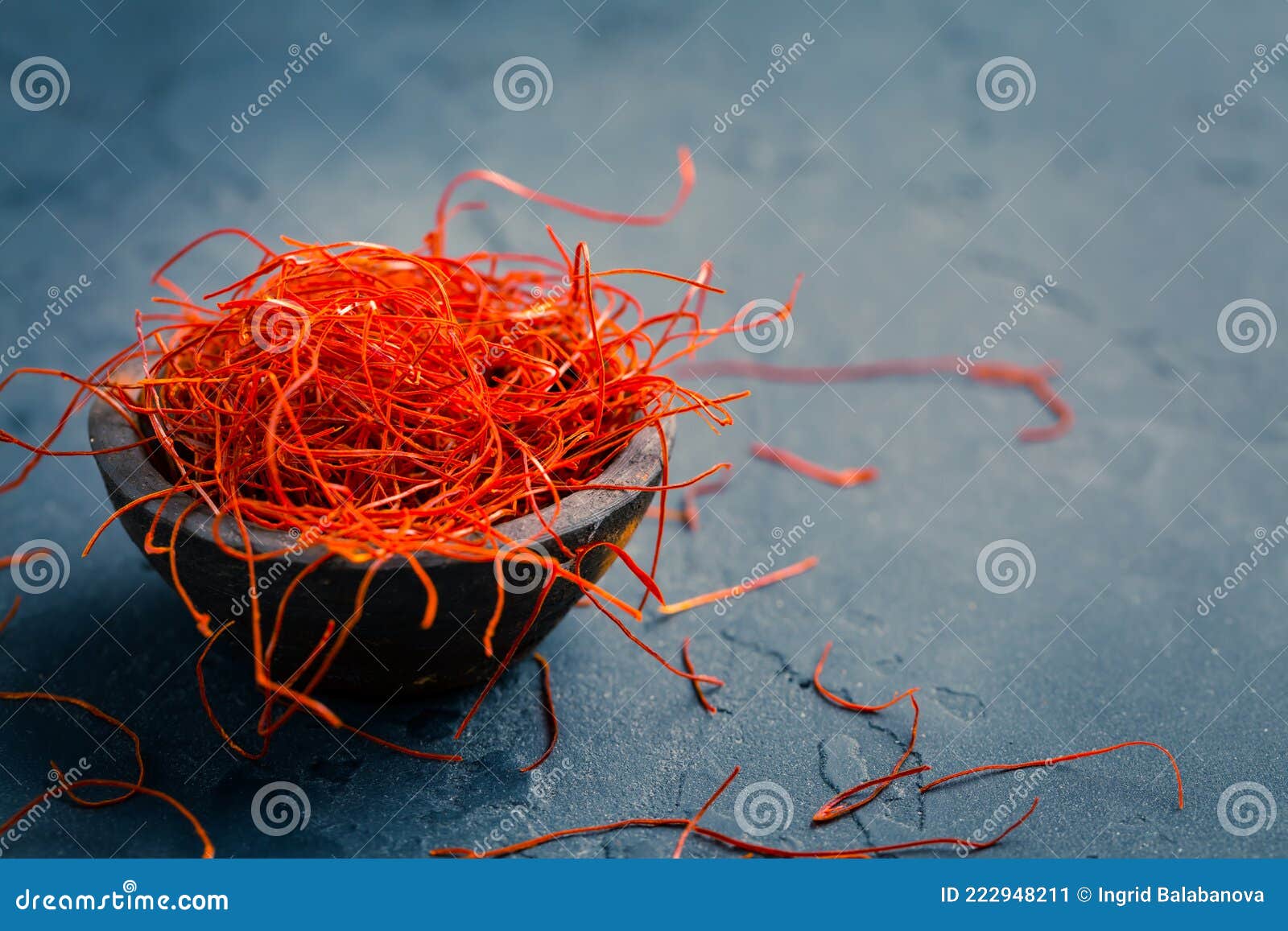 Chilli Threads in Small Bowl on Dark Background Stock Image - Image of ...