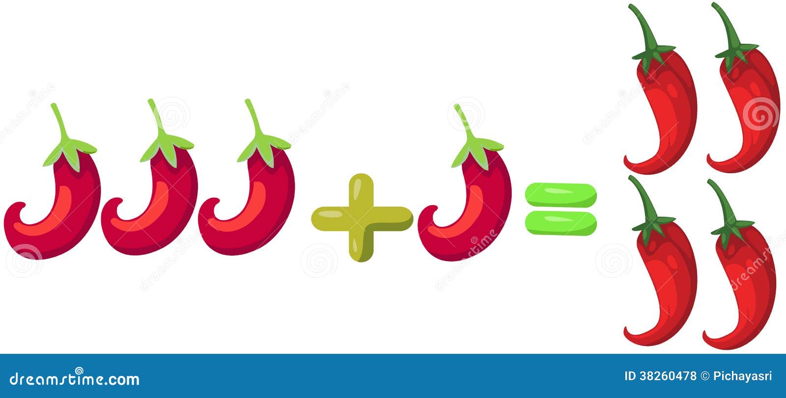 Chilli To Learn Mathematics Stock Vector - Illustration of education ...