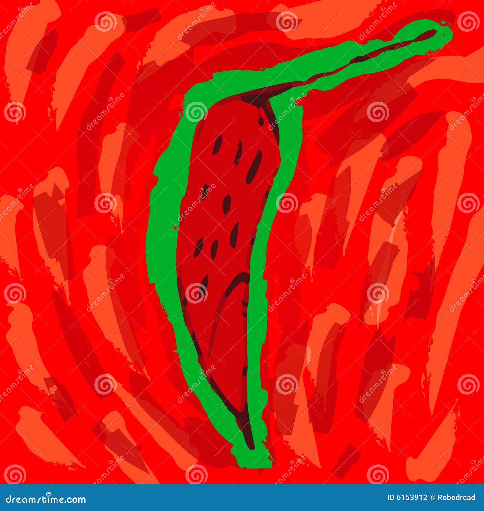 Chilli (vector) stock vector. Illustration of fiery, fruit - 6153912