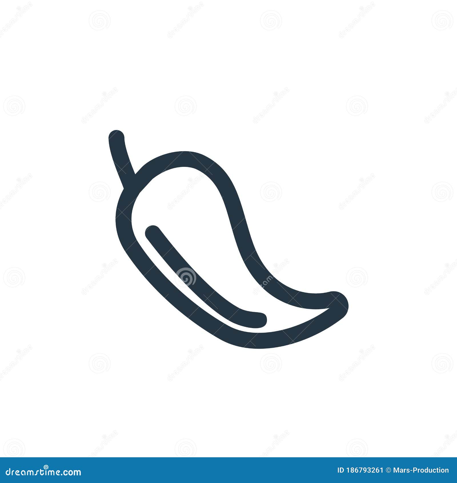 Chilli Vector Icon. Chilli Editable Stroke. Chilli Linear Symbol for ...