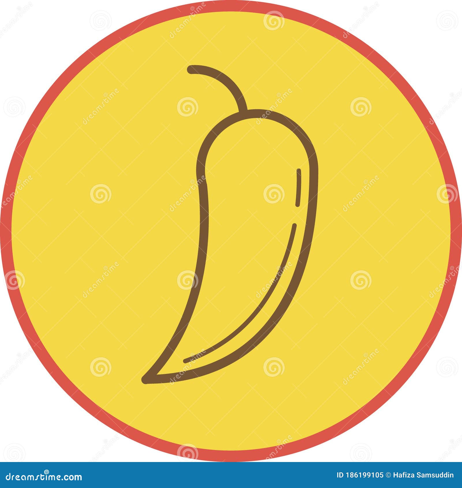 Chilli. Vector Illustration Decorative Design Stock Vector ...