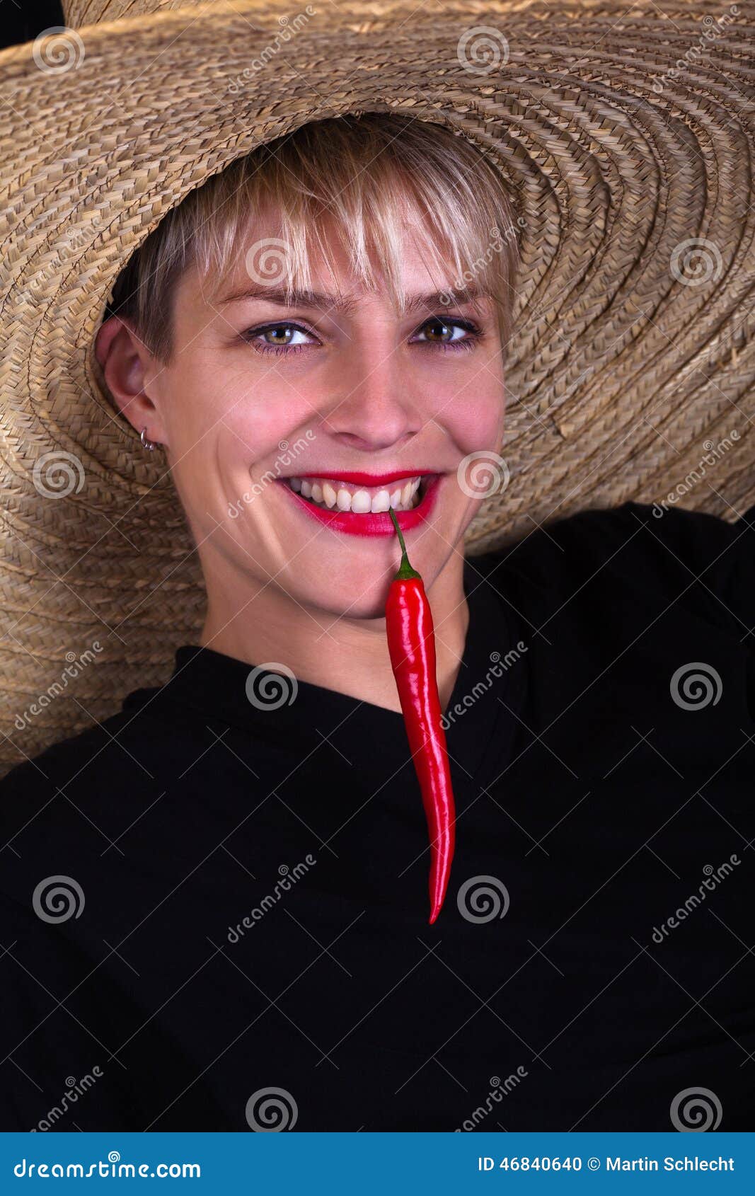 Chilli stock photo. Image of pepper, beautiful, female - 46840640