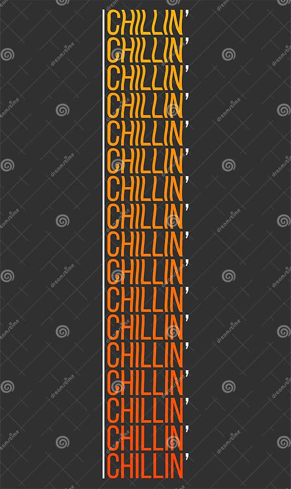 Chillin Vector Illustration Stock Vector - Illustration of abstract ...