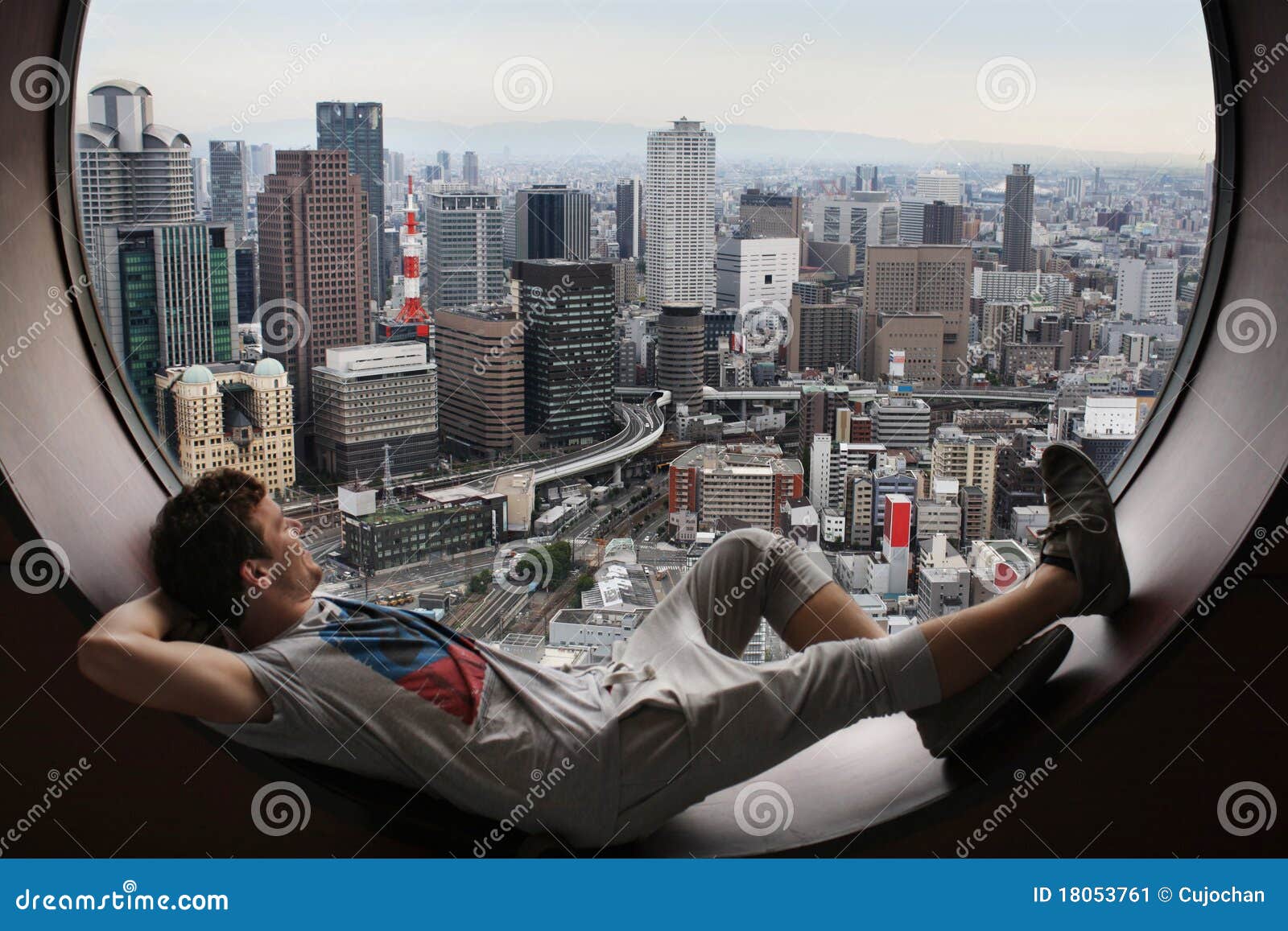 Chilling stock image. Image of gate, skyline, window - 18053761