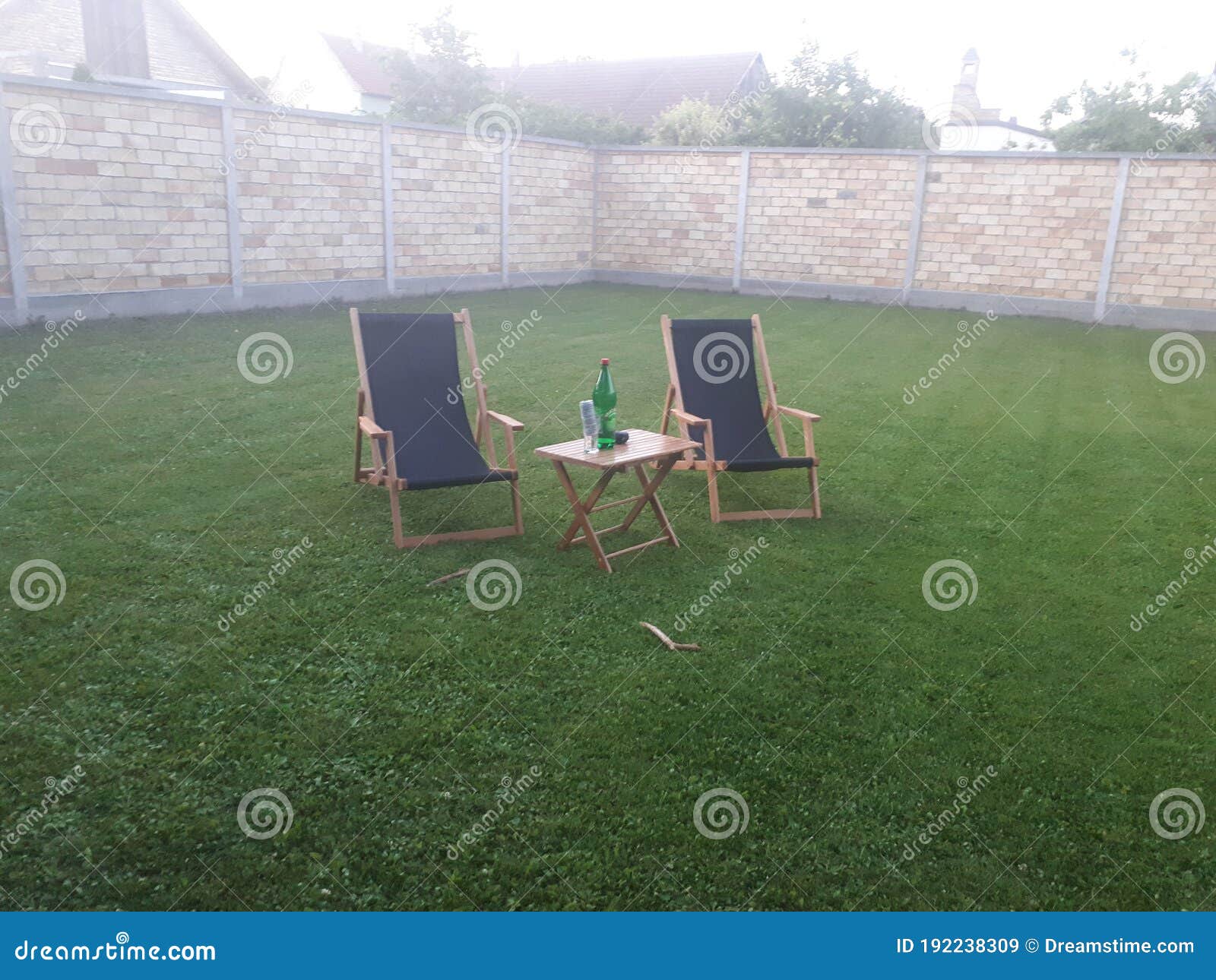 Chilling stock image. Image of chairs, yard, back, backyard - 192238309