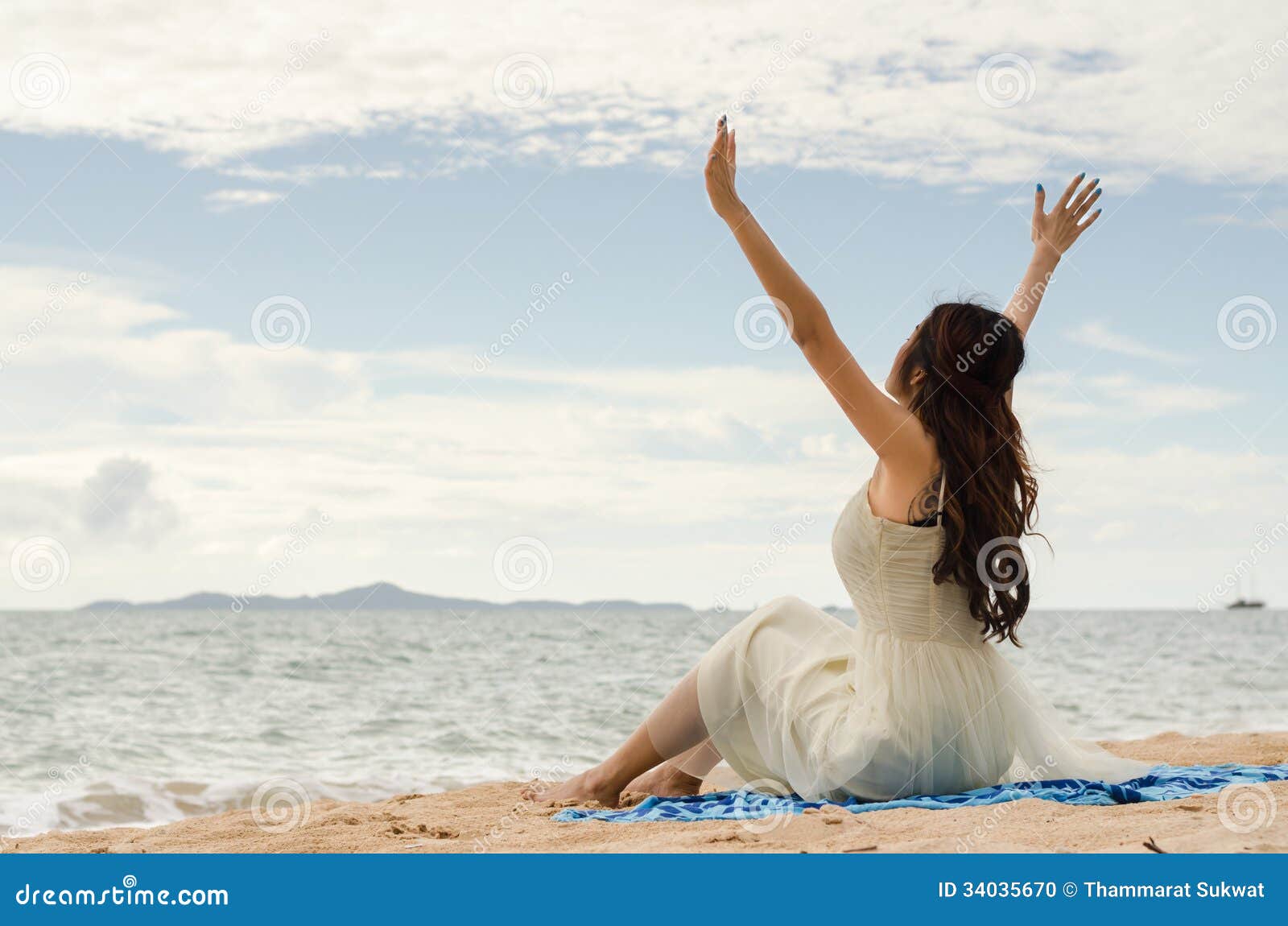 Chilling on the beach stock photo. Image of beach, human - 34035670