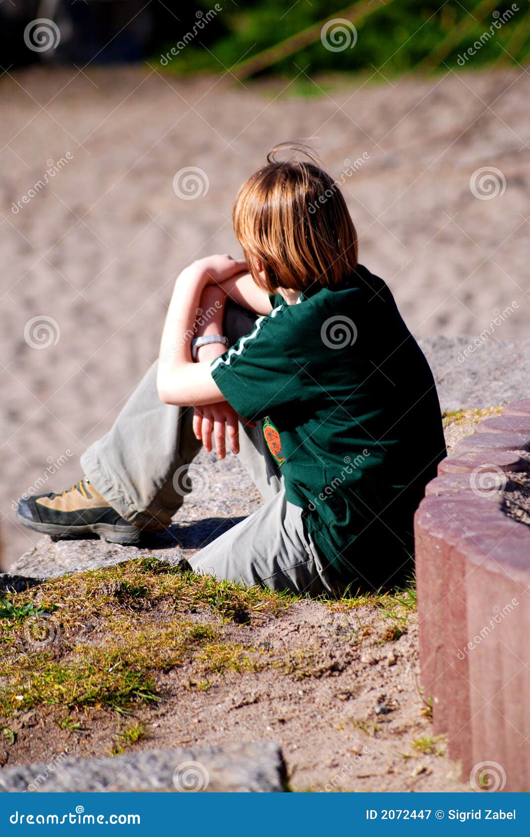 Chilling child stock image. Image of back, child, demure - 2072447