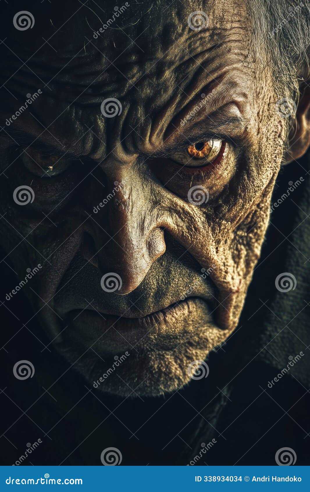 A Chilling Image of an Old Man Stock Photo - Image of haunted ...