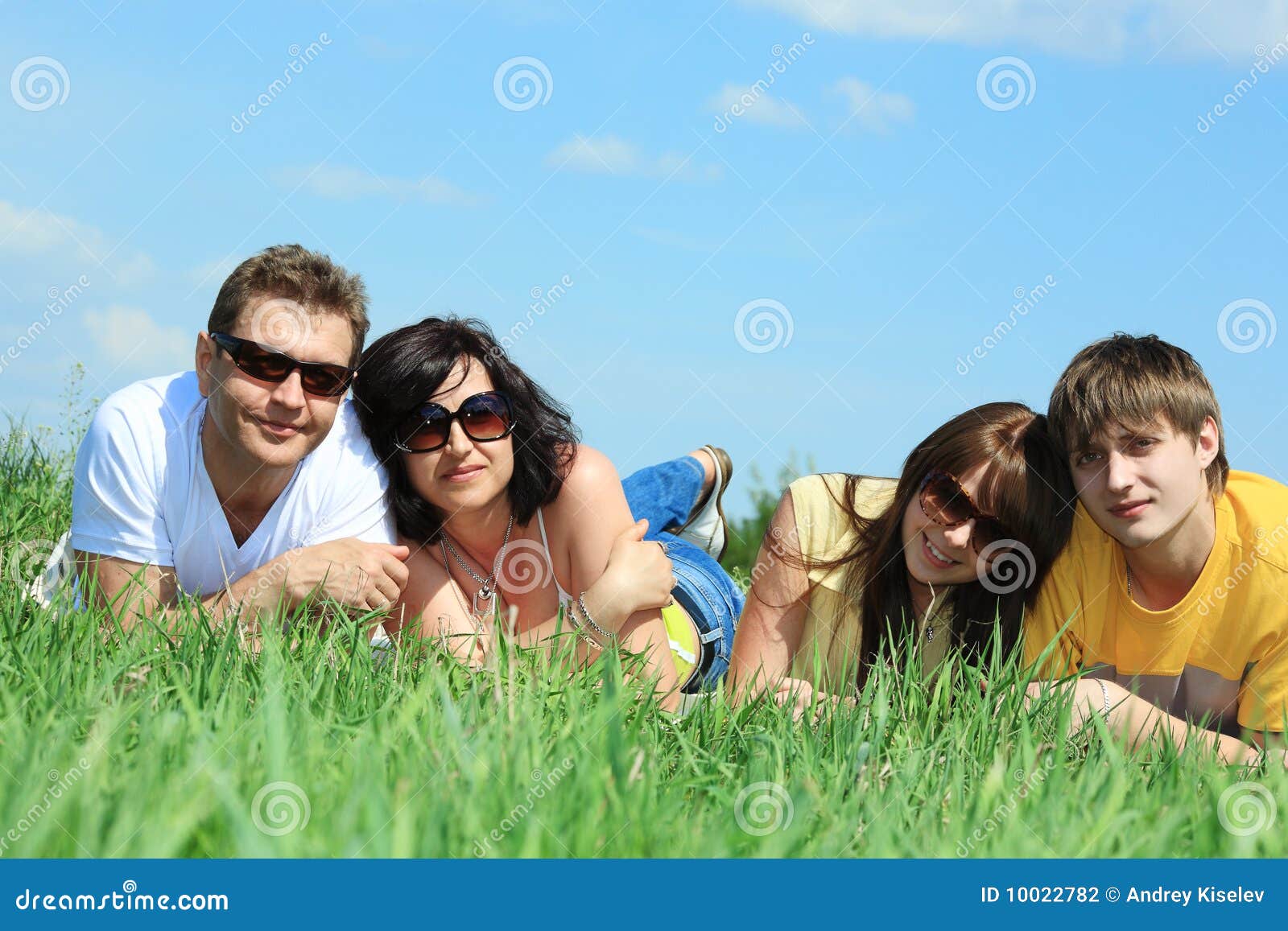 Chilling out stock photo. Image of portrait, group, parents - 10022782
