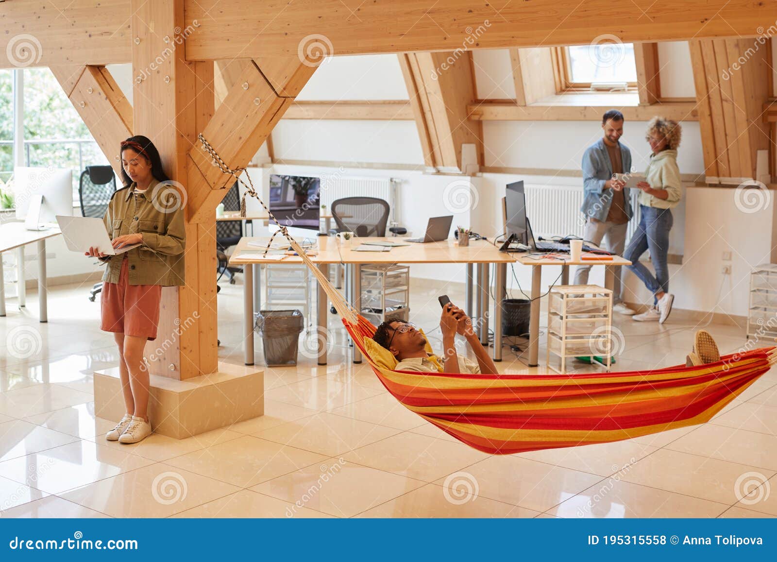 Chilling out at office stock photo. Image of cooperation - 195315558