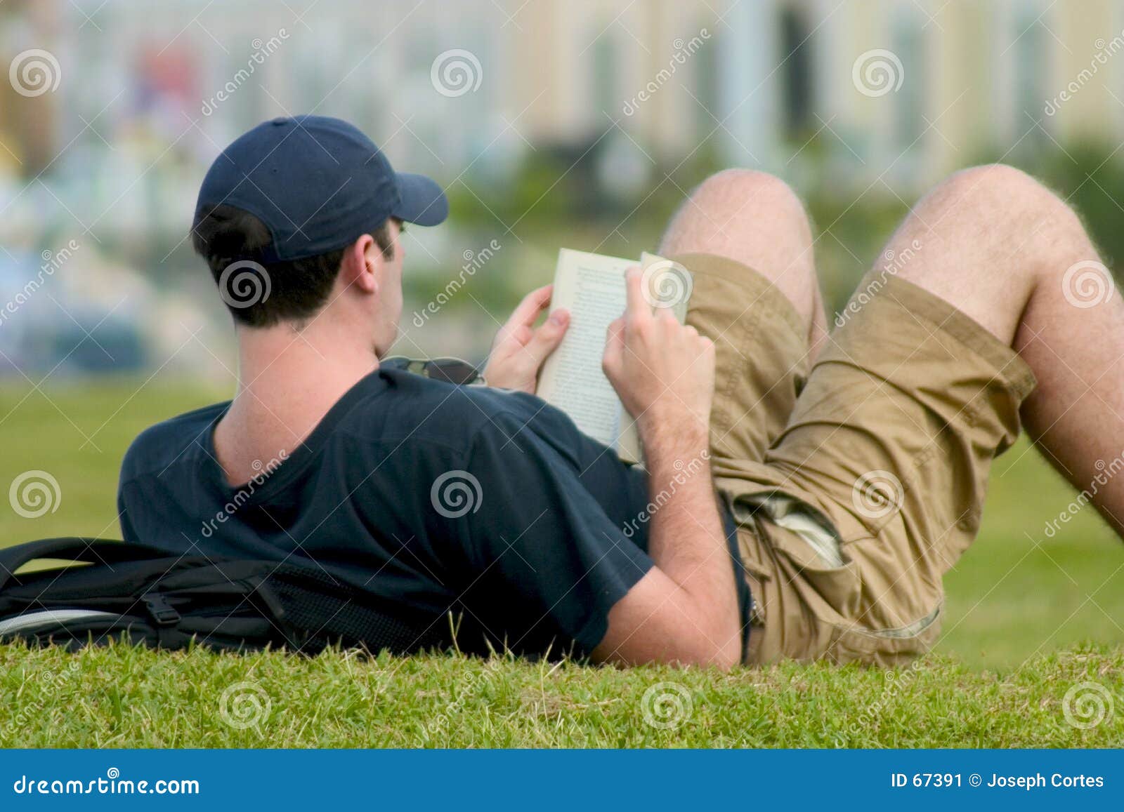 Chilling out at the park stock image. Image of reading, friend - 67391