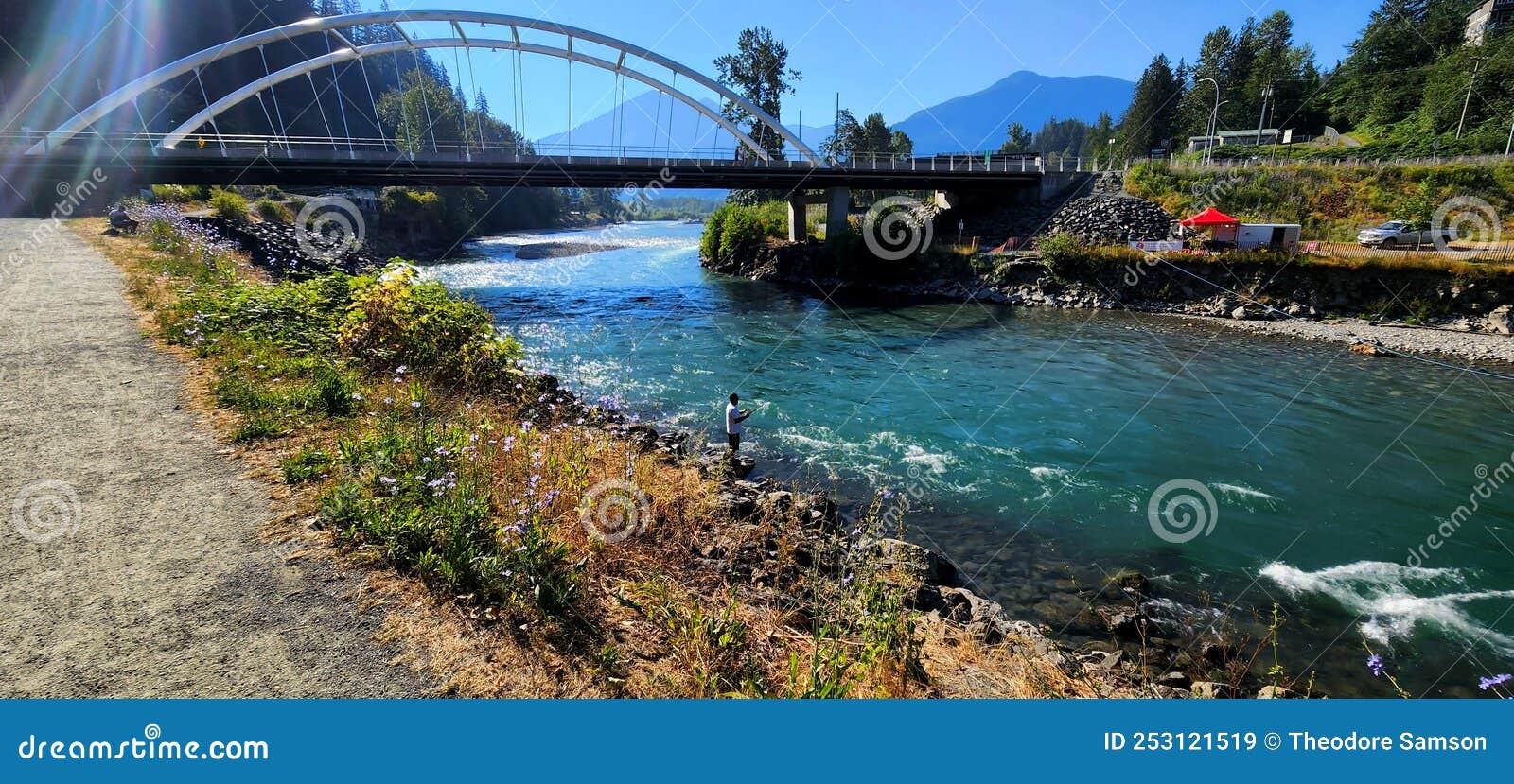 Chilliwack Bc Canada Vedder River Imagen de archivo - Imagen de lago ...