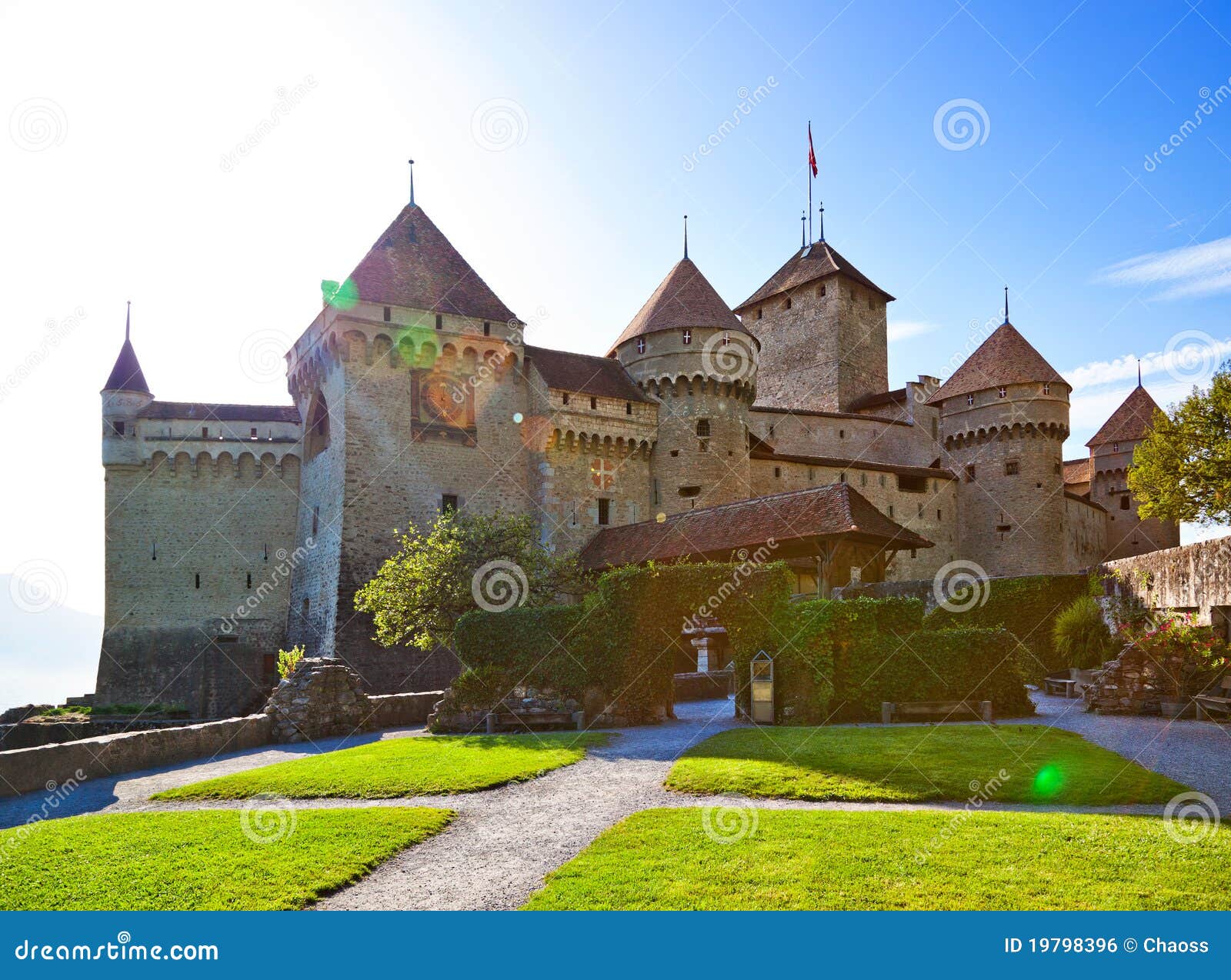 Chillon Castle editorial photo. Image of stone, travel - 19798396