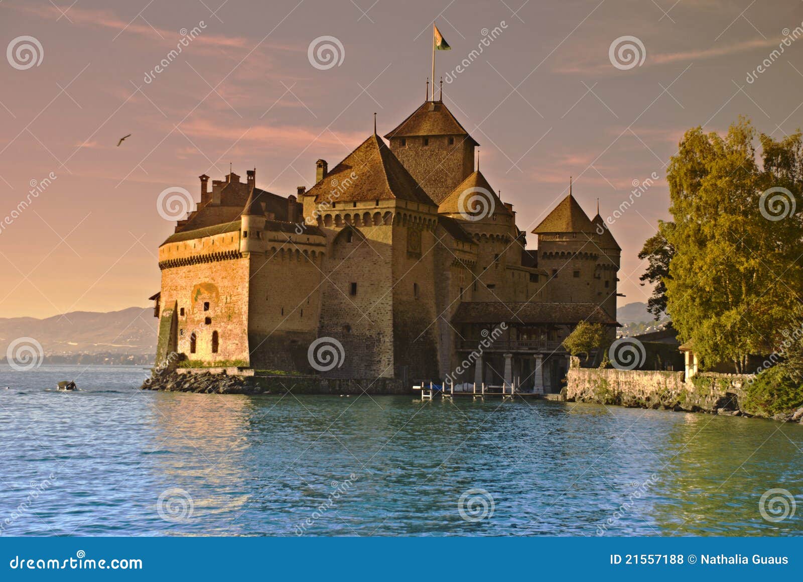 Chillon Castle editorial stock photo. Image of historic - 21557188