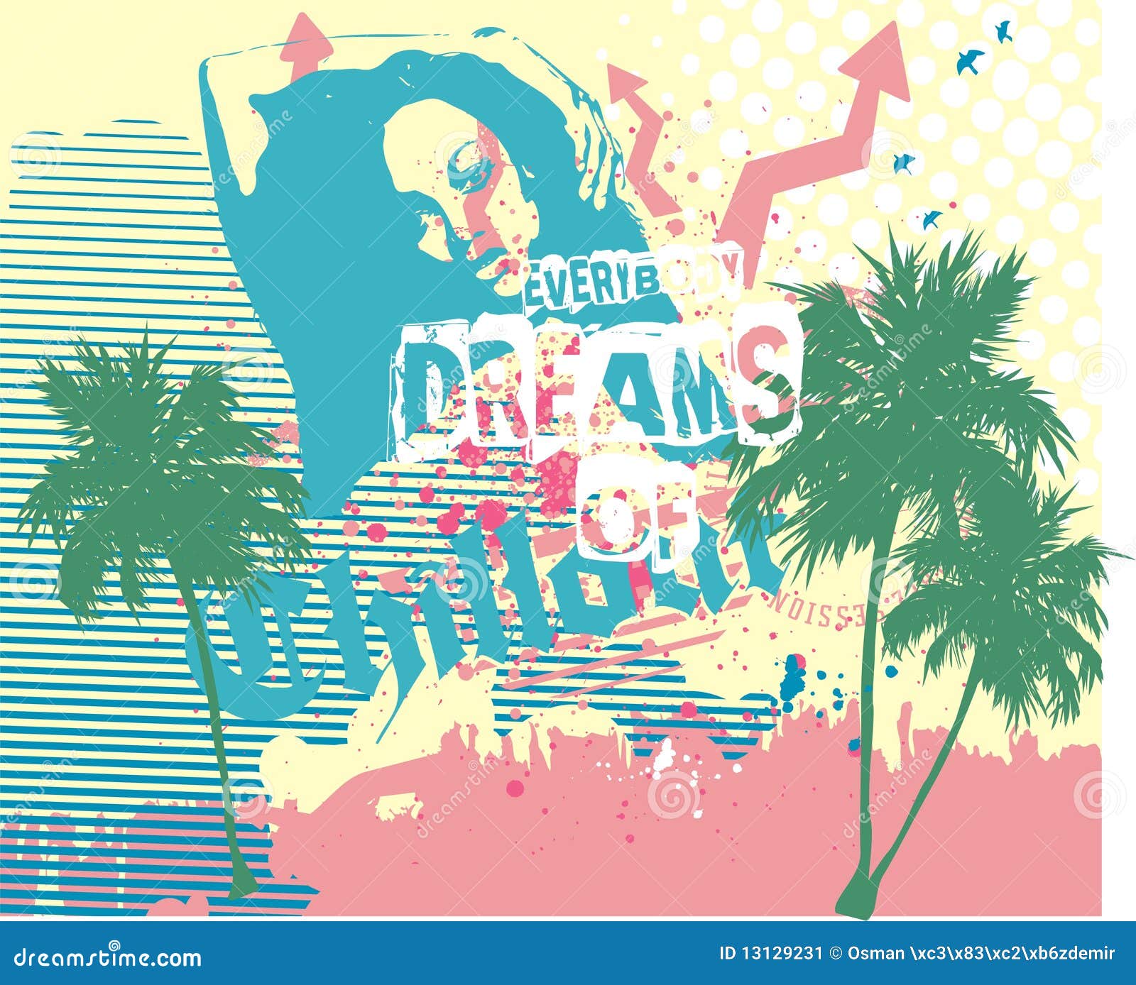 Chillout stock vector. Illustration of heart, palm, fashion - 13129231