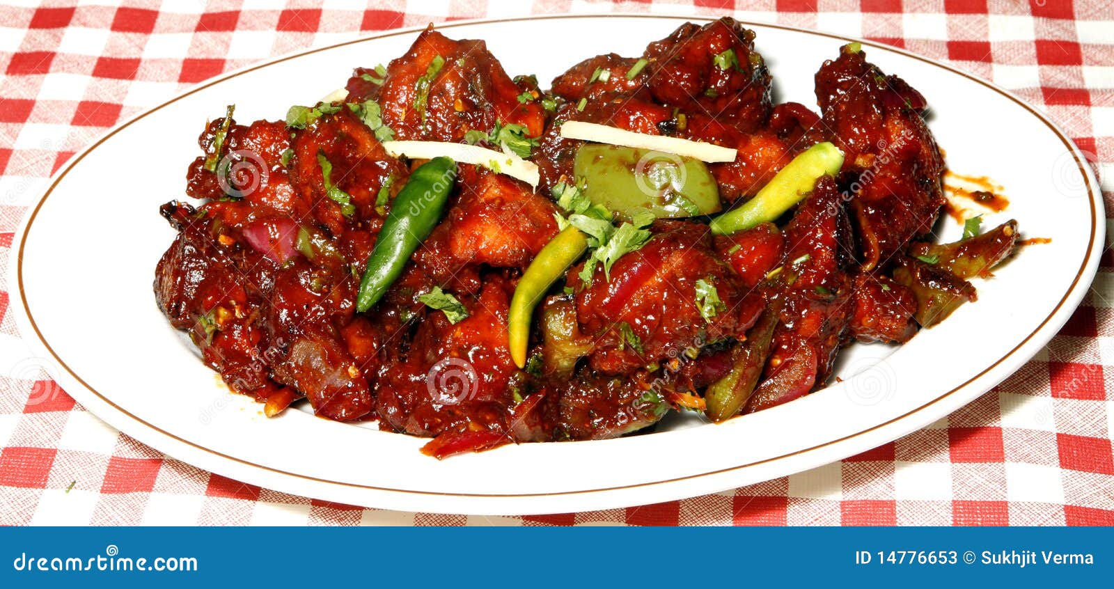 Chilly chicken stock image. Image of tasty, white, food - 14776653