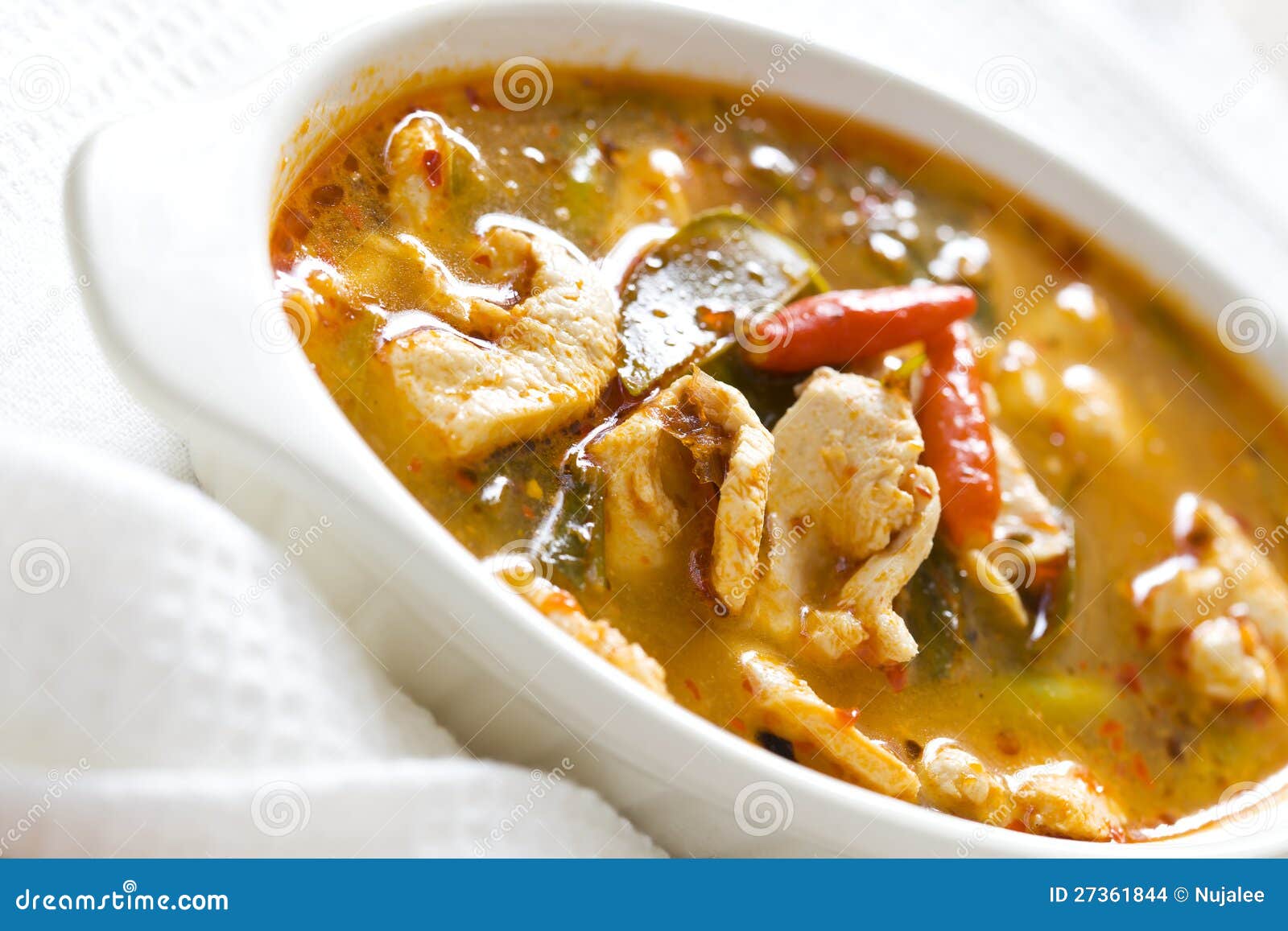 Chilly chicken tom yum stock photo. Image of cook, thailand - 27361844